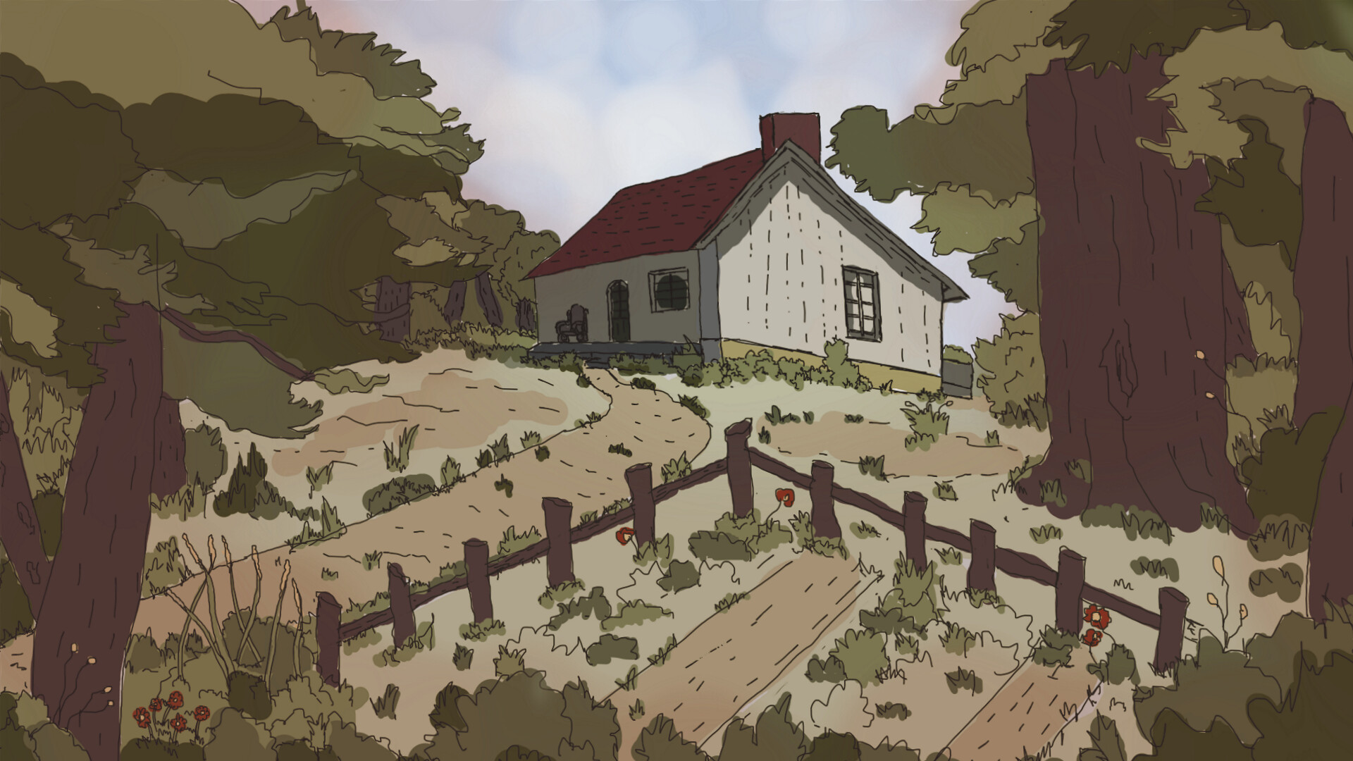 ArtStation - Environment for Little Red Riding Hood