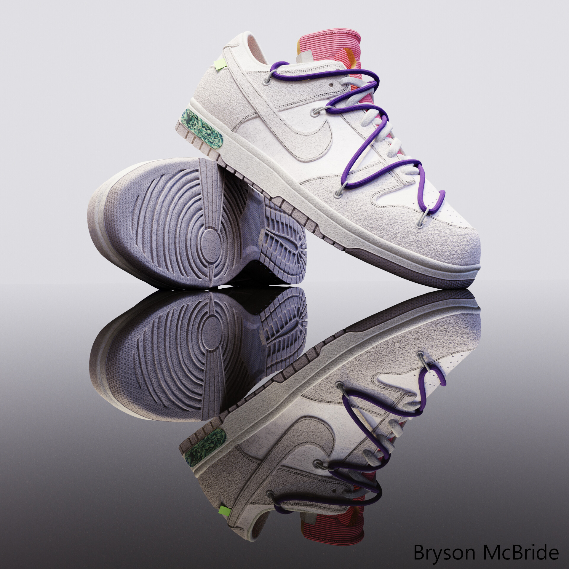 ArtStation - A pair of Off White Dunks in Lot 15 of 50