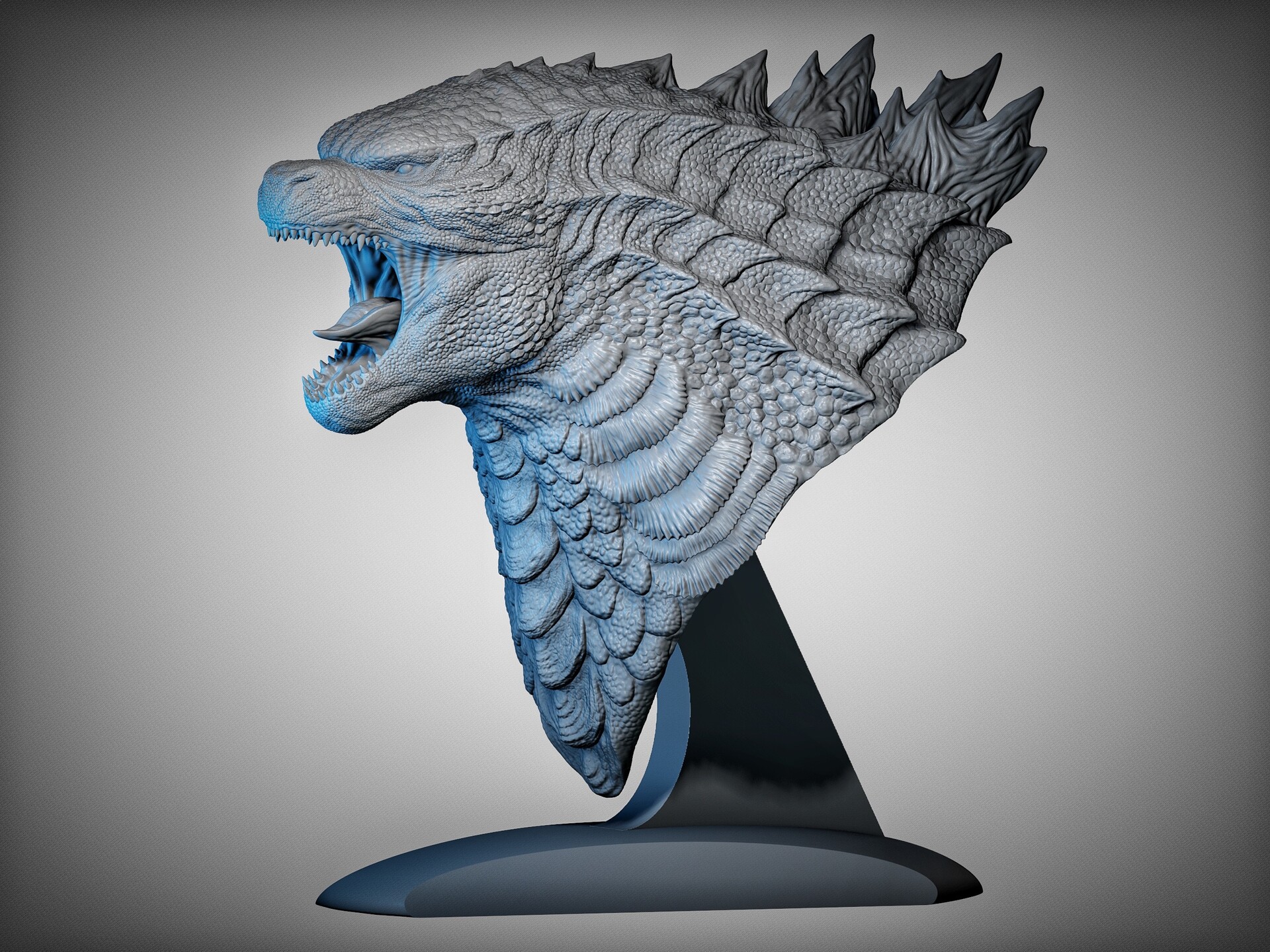 ArtStation - Godzilla bust