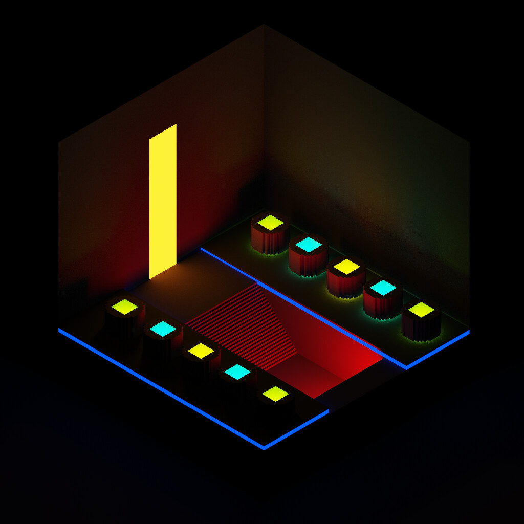 ArtStation - Neon Dungeon Concept