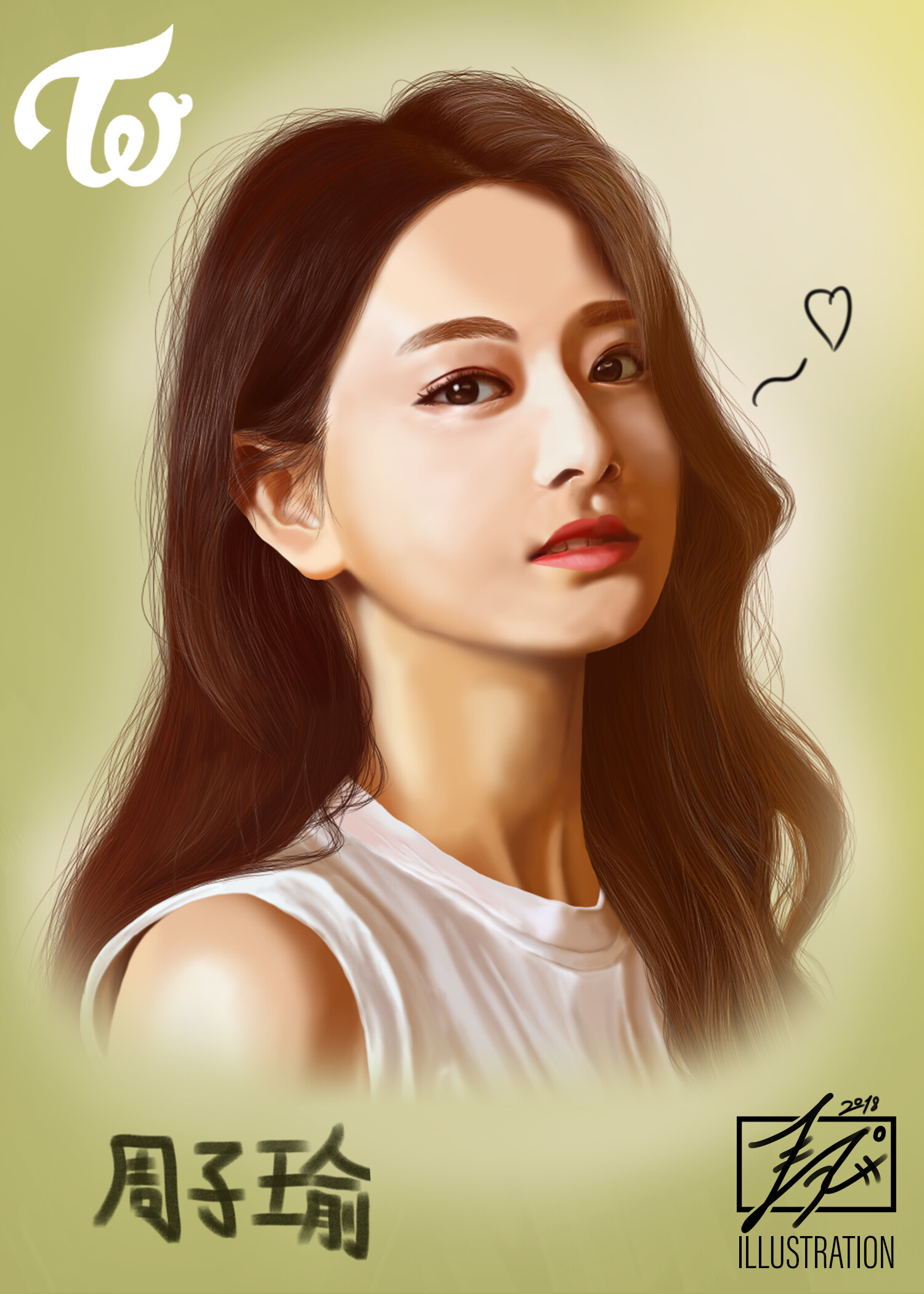 ArtStation - Chou Tzuyu fan art
