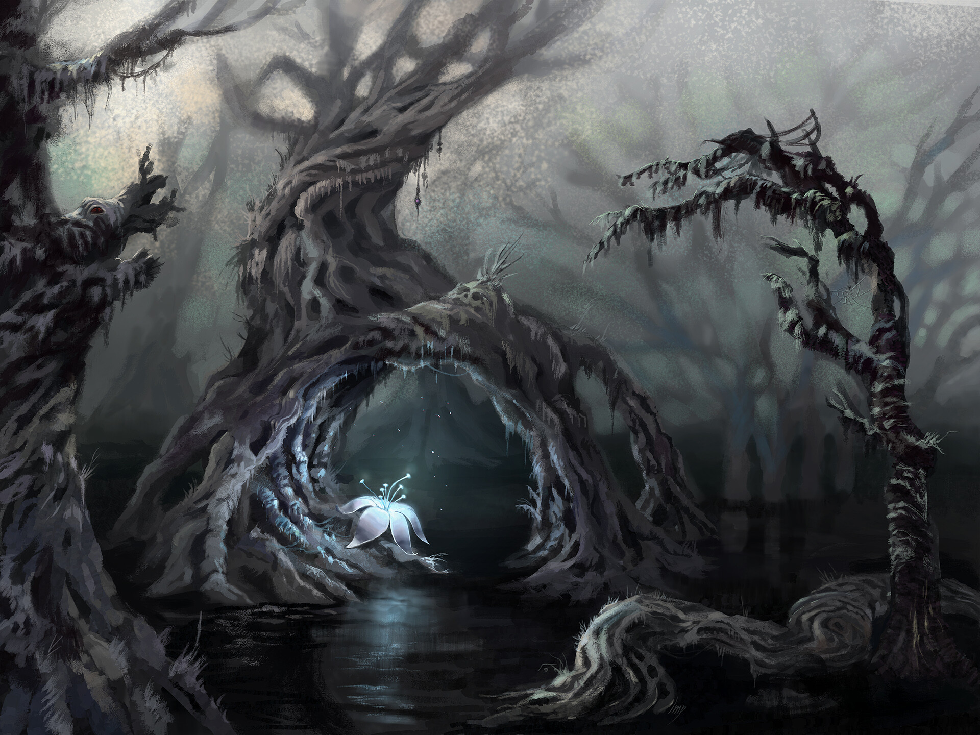 ArtStation - Darkwater Swamp [Lotus]