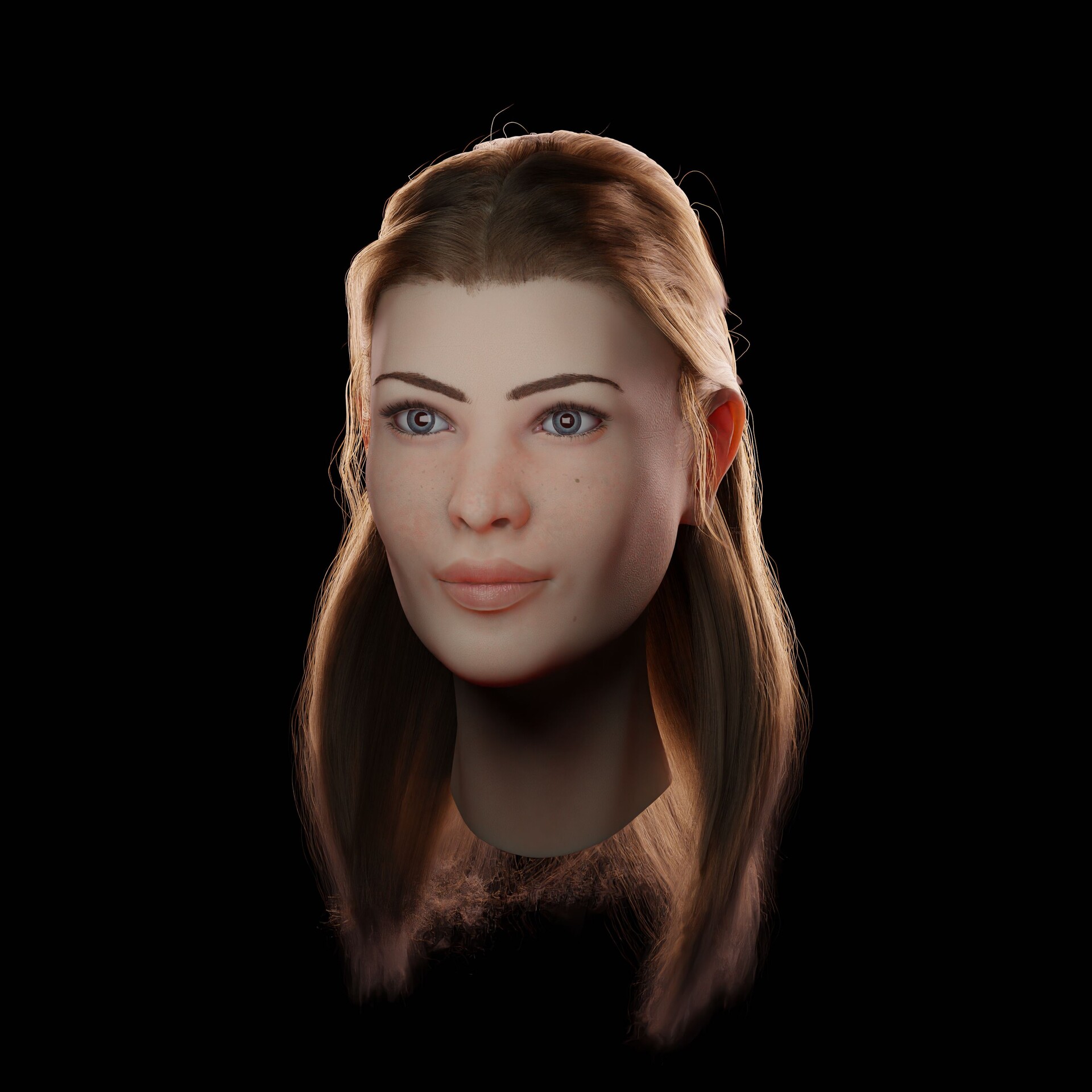 ArtStation - Blender Girl Portrait