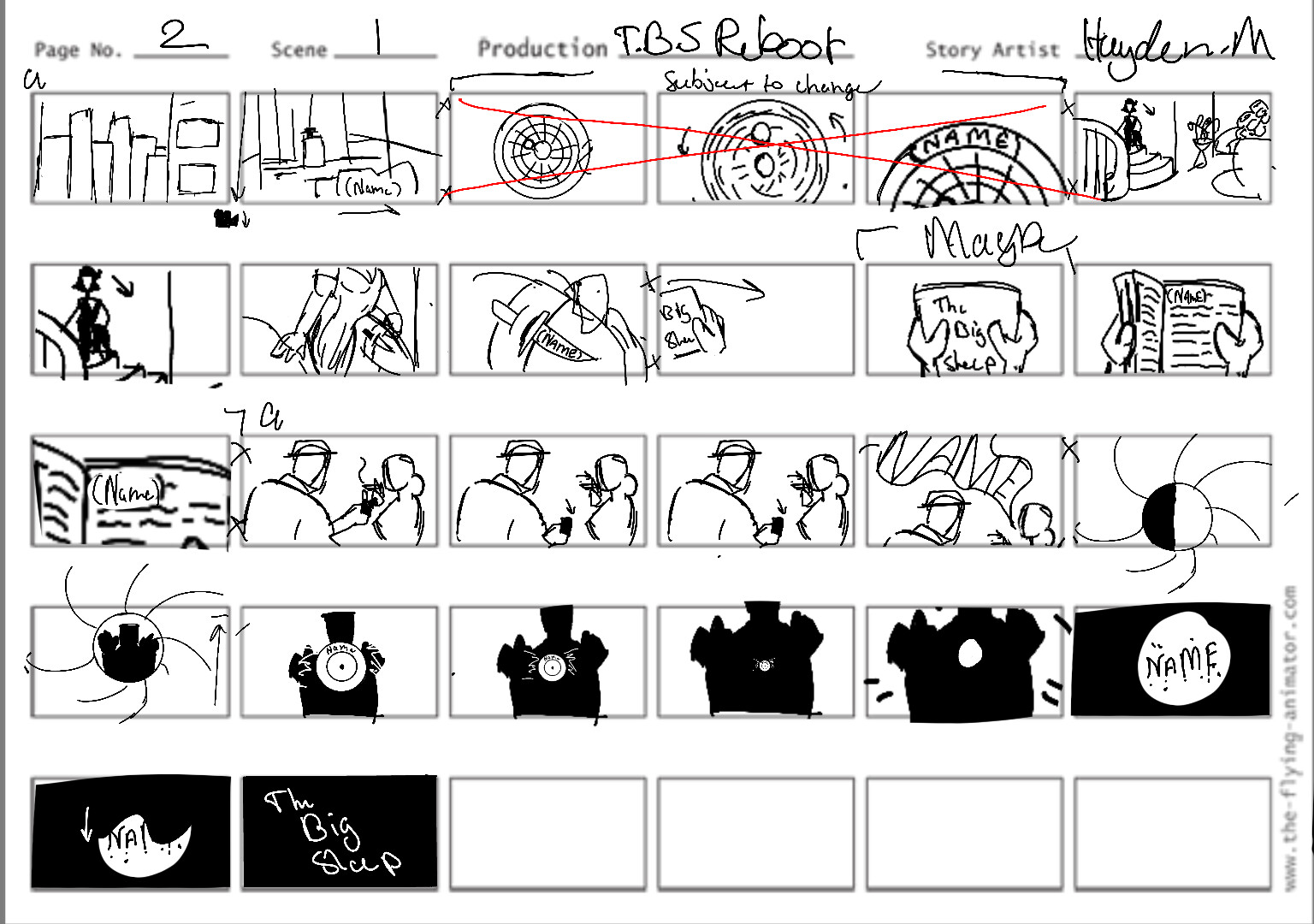 ArtStation - The Big Sleep Reboot Title Sequence Concept Art and Storyboard