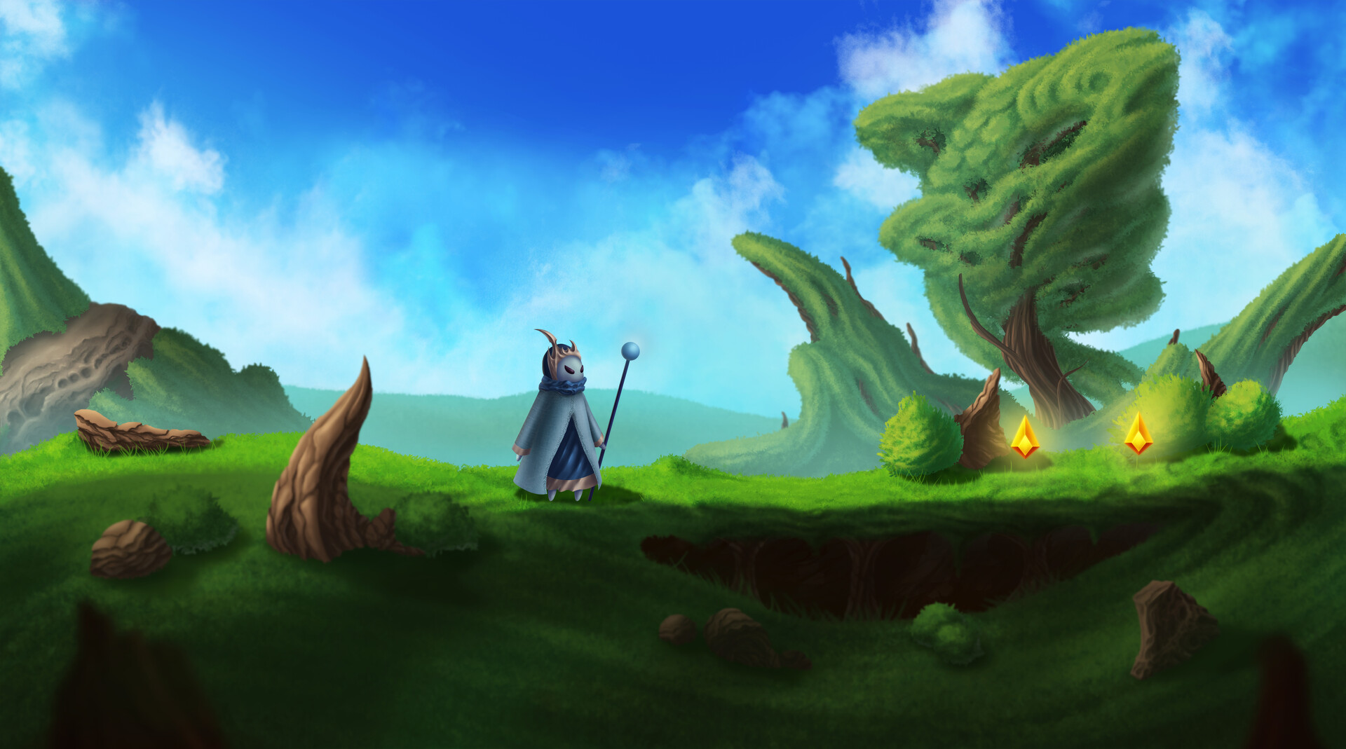 ArtStation - Passing through the enchanted plains