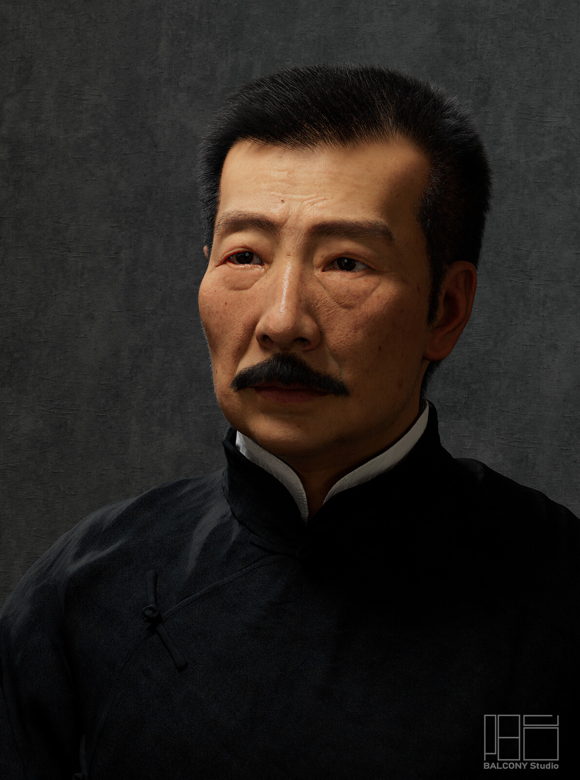 BALCONY_Studio - 3D Portraits of Chinese Writer Lu Xun (1881~1936)