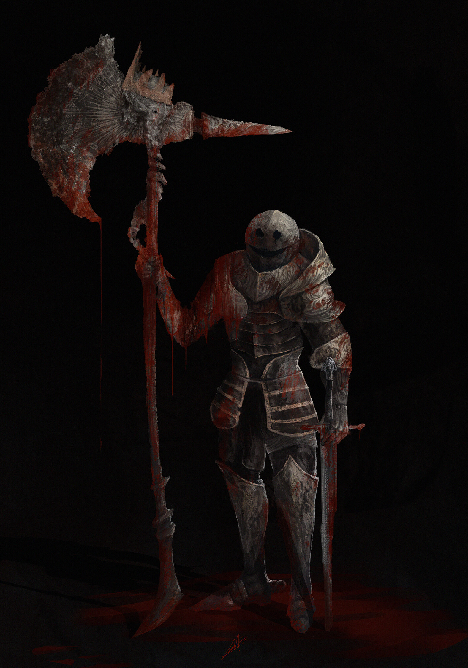 ArtStation - Smiling butcher knight