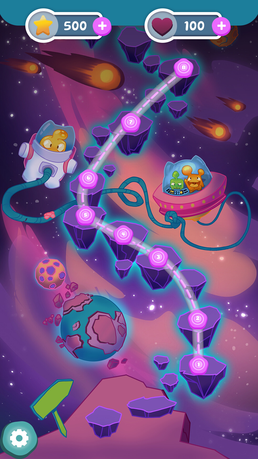 ArtStation - Space UI - Mobile Game Map