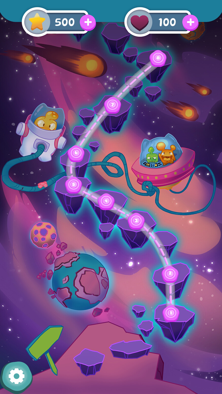 Raja Kabierski - Space UI - Mobile Game Map