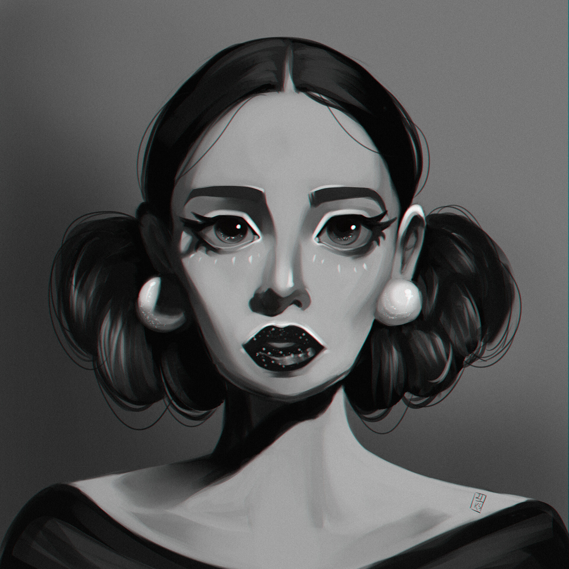 ArtStation - B&W Portrait