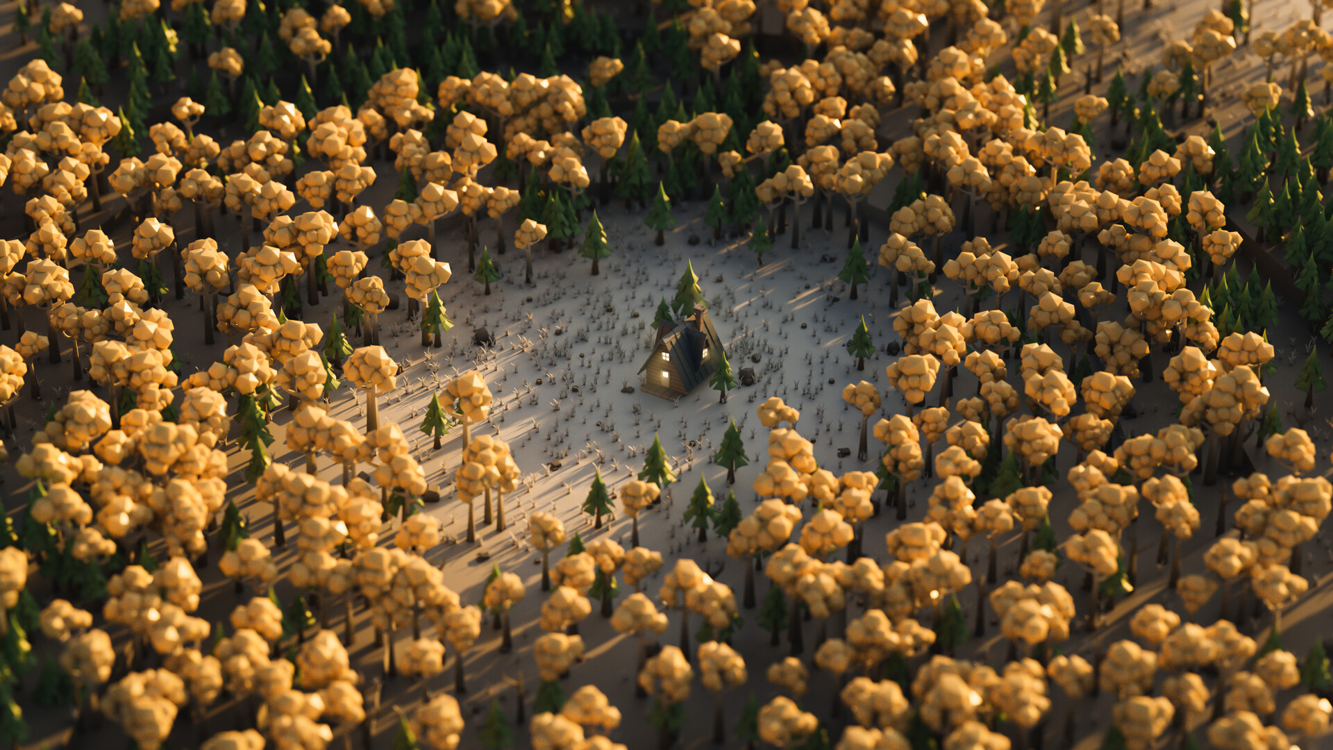 ArtStation - Autumn Forest - Low Poly Environment, Felix Berglund