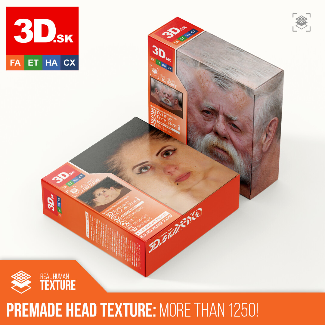 ArtStation - Head textures in variety you have never seen before!