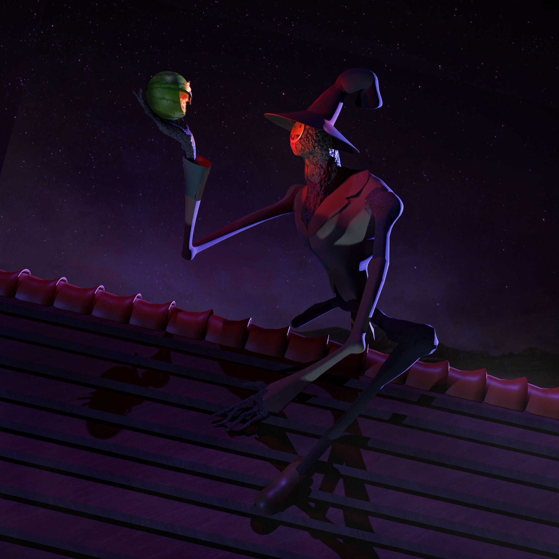 ArtStation - Summerween Trickster by uwuedits