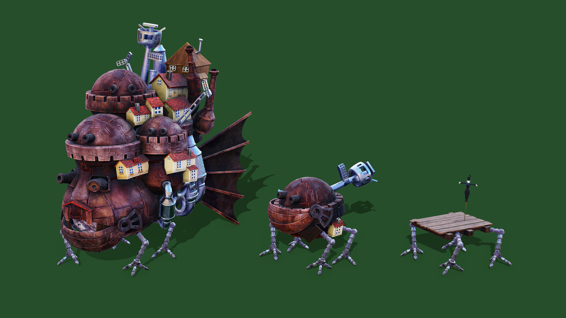 ArtStation - Howl's Moving Castle