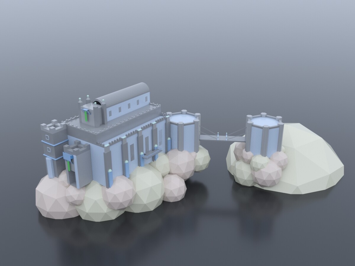 ArtStation - Low Poly Castle
