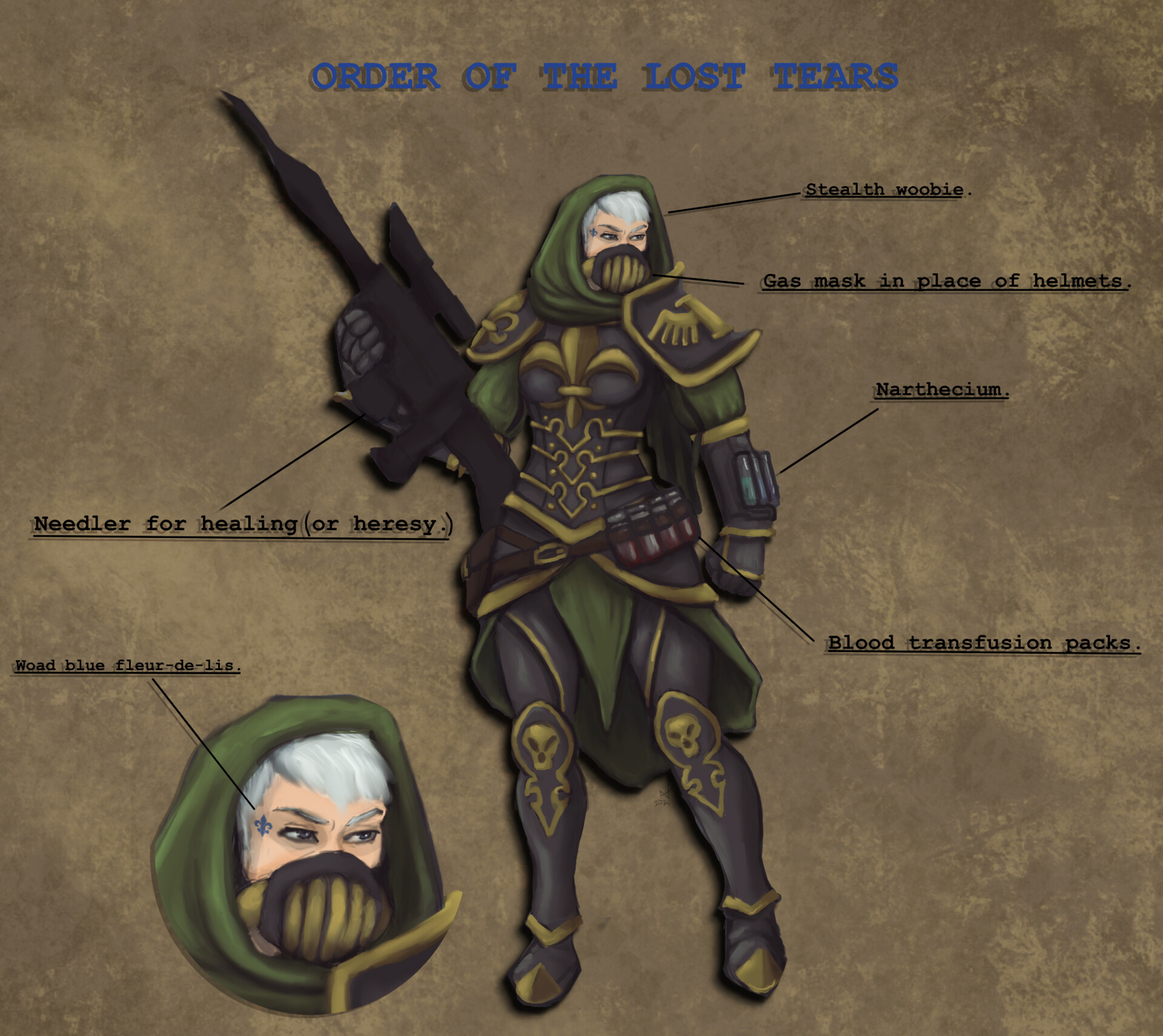 ArtStation - Tanith-Themed Adepta Sororitas (Ref Sheet)