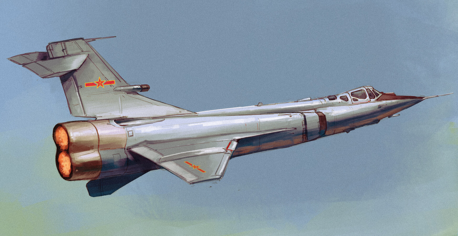 ArtStation - Aircraft Concept Sketch