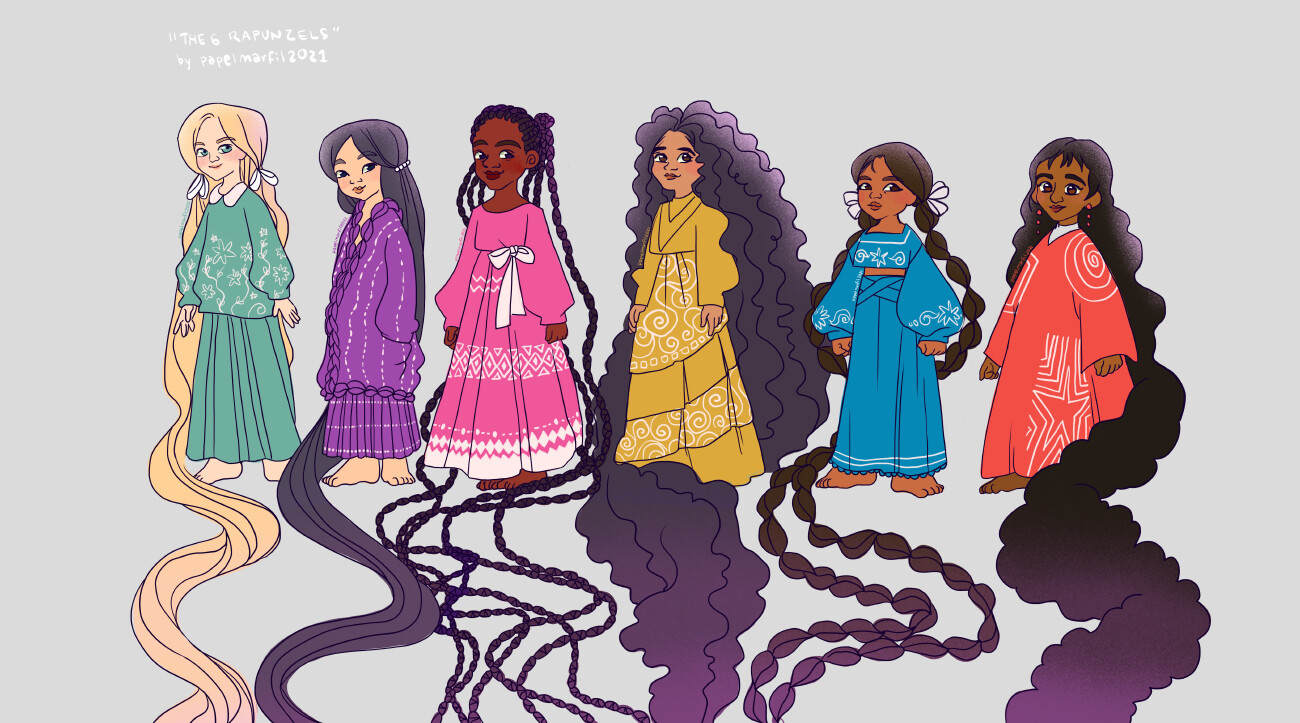 ArtStation - 6 Rapunzels