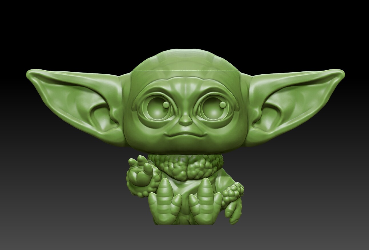 ArtStation - Grogu/Baby Yoda Alien AirHead