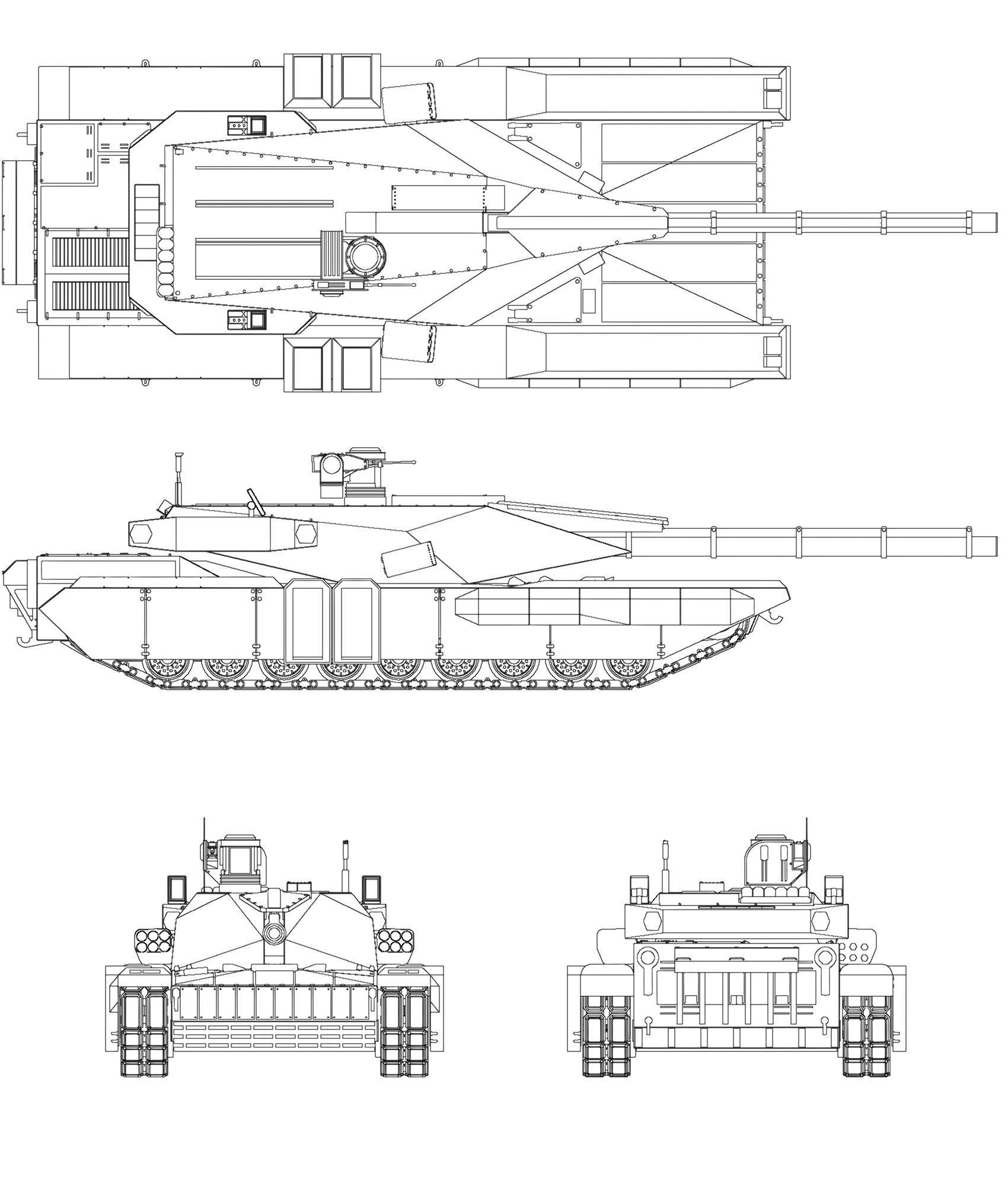 Ethan LeRoith - TB/A-56 Lynx | Fourth Generation Main Battle Tank Concept