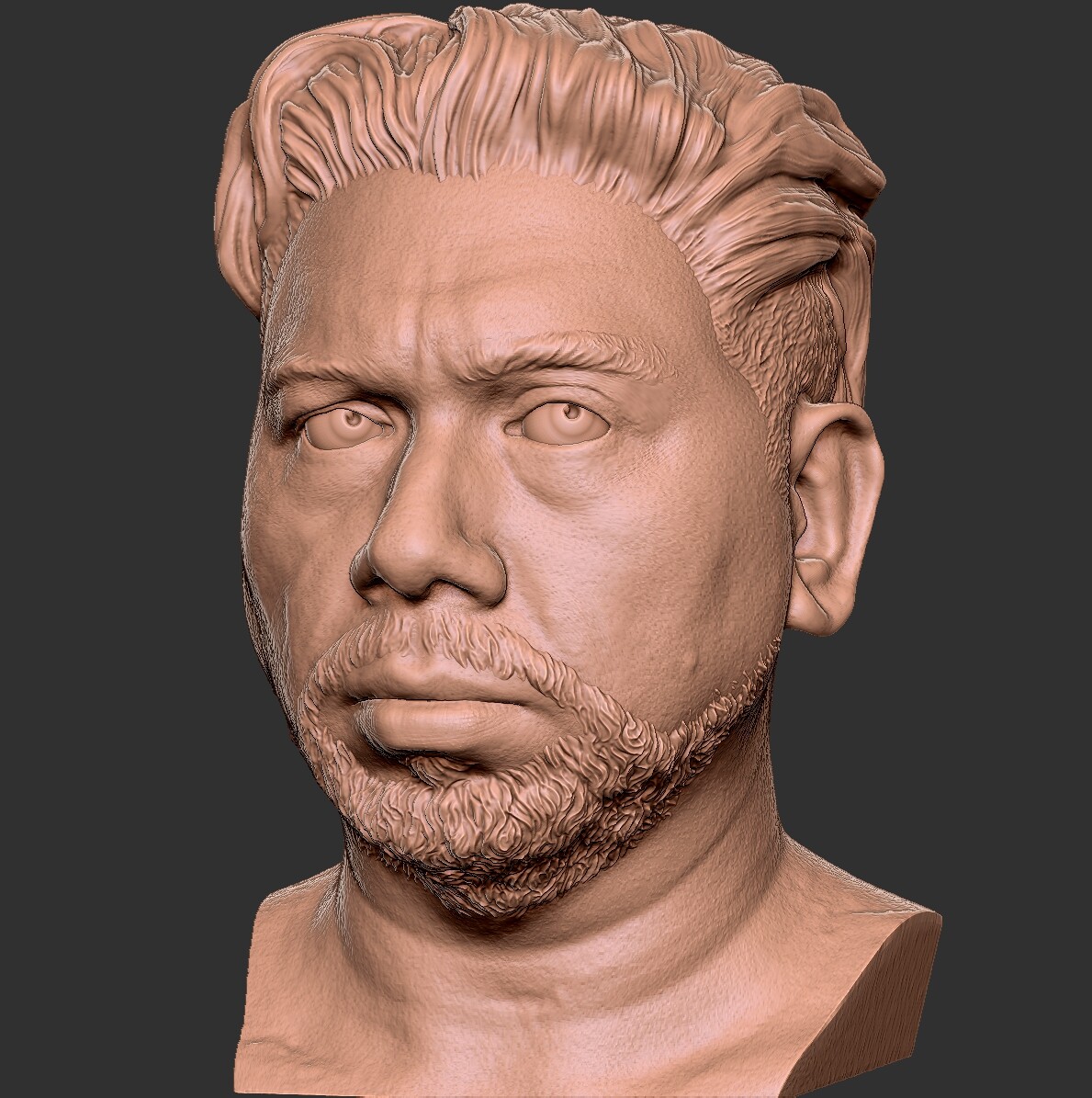 ArtStation - Self-portrait bust for 3D printing