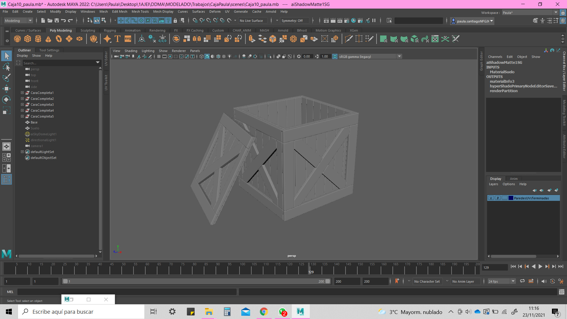 ArtStation - 3D Model Wooden Box