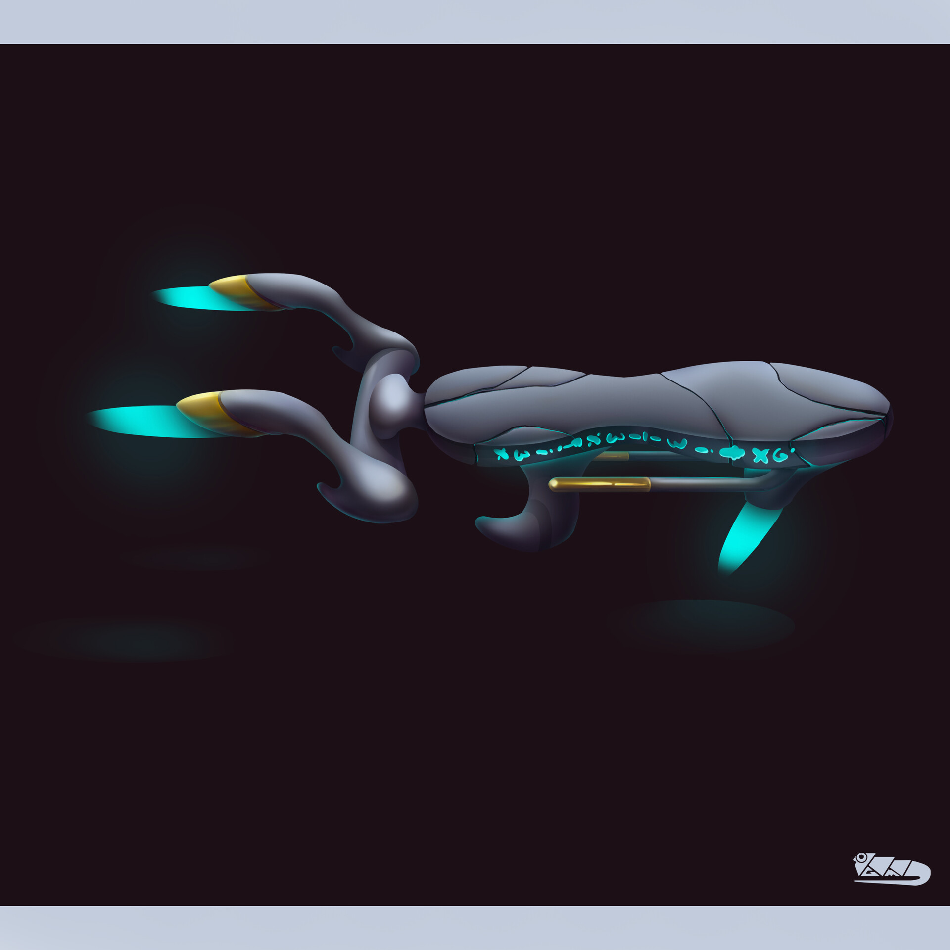 ArtStation - Magic skateboard with 3 turbines