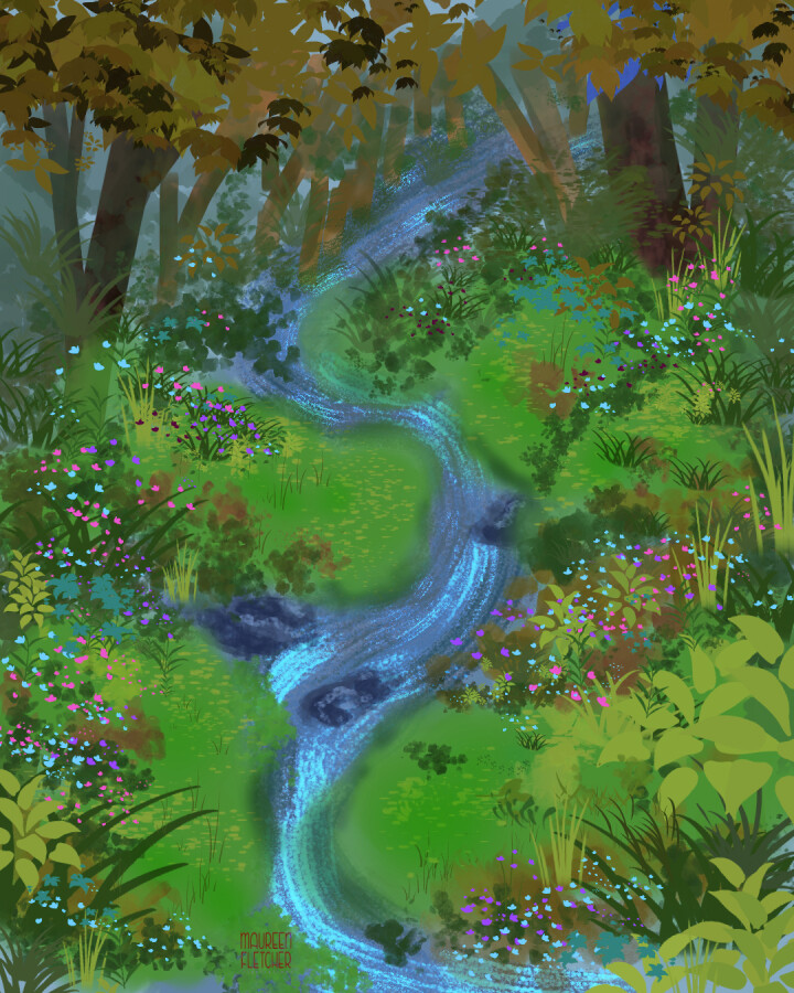 ArtStation - River (Children's illustration)