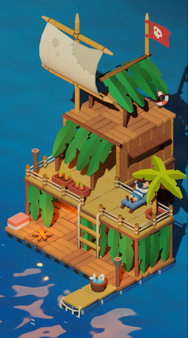 ArtStation - Raft building