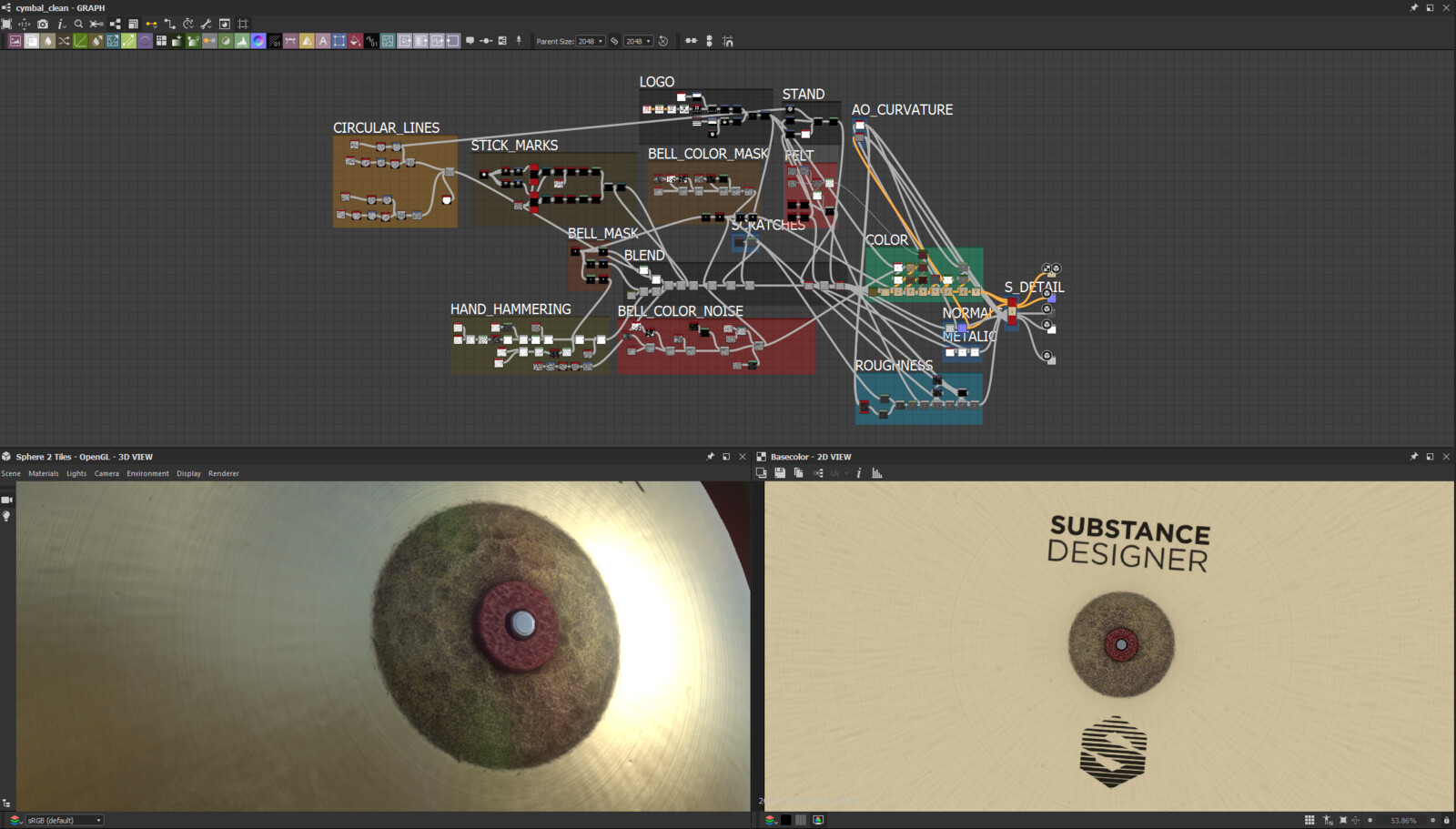 Del_cieno - Miguel Galván - Cymbal Textures - Substance Designer
