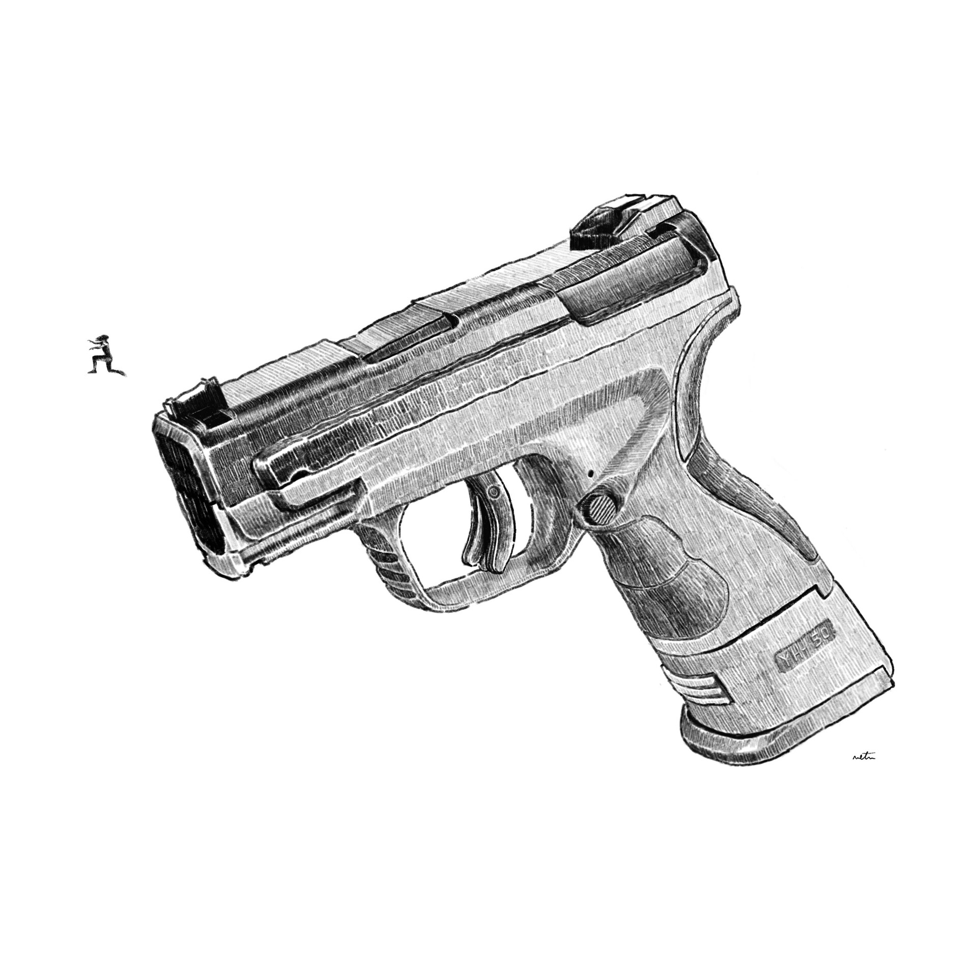 ArtStation - jumping from a gun
