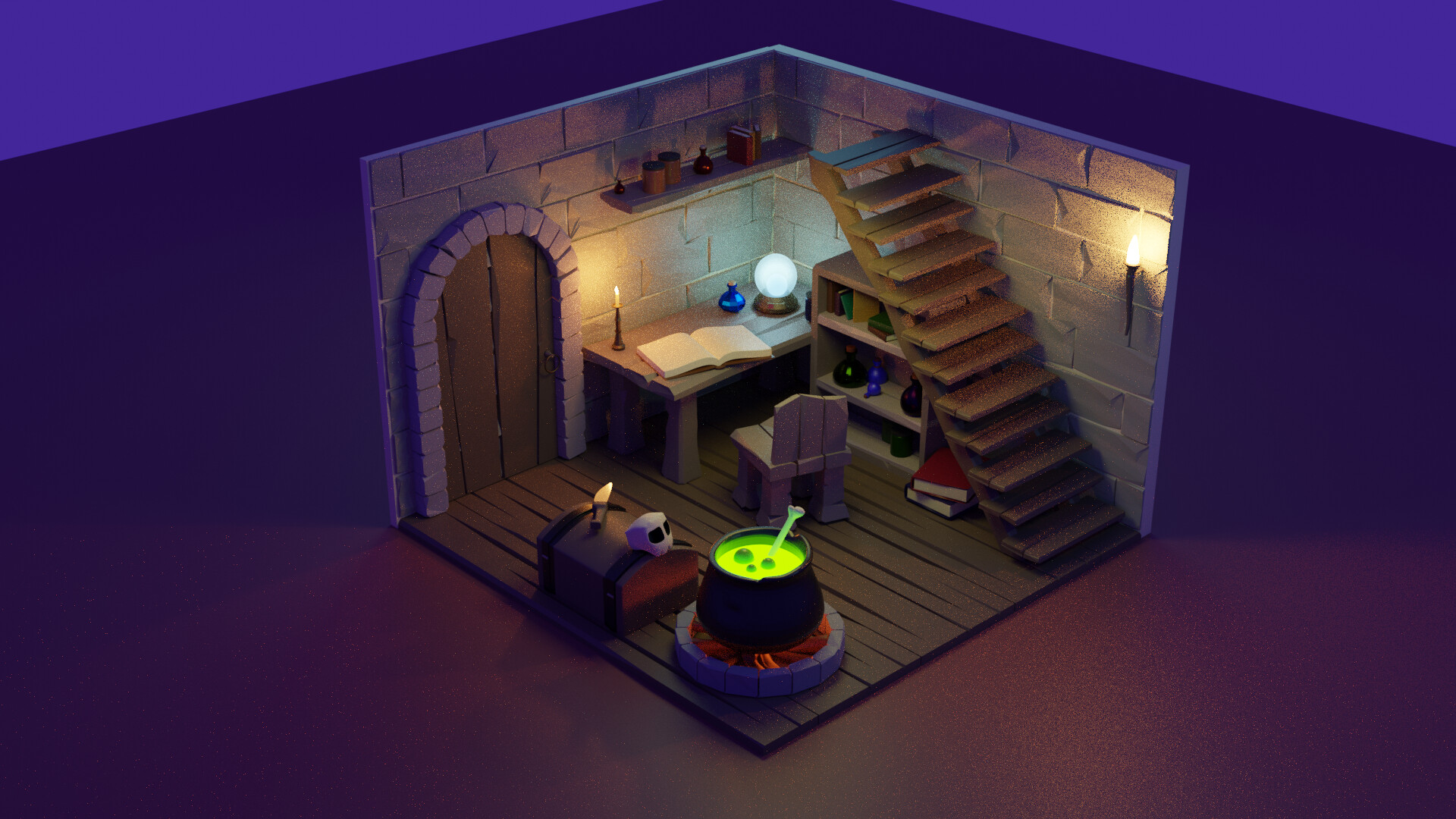 ArtStation - witch room