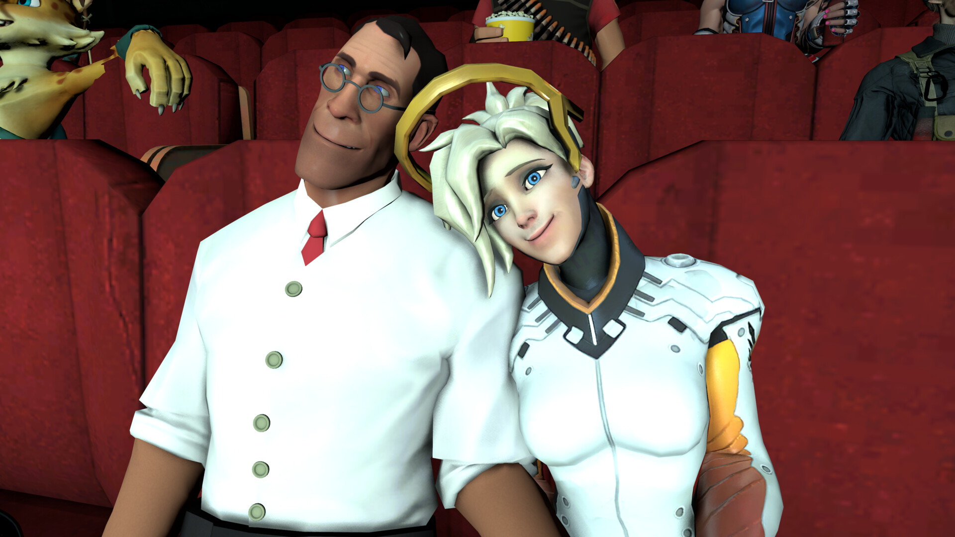 ArtStation - Medic and Mercy - Cinema Night