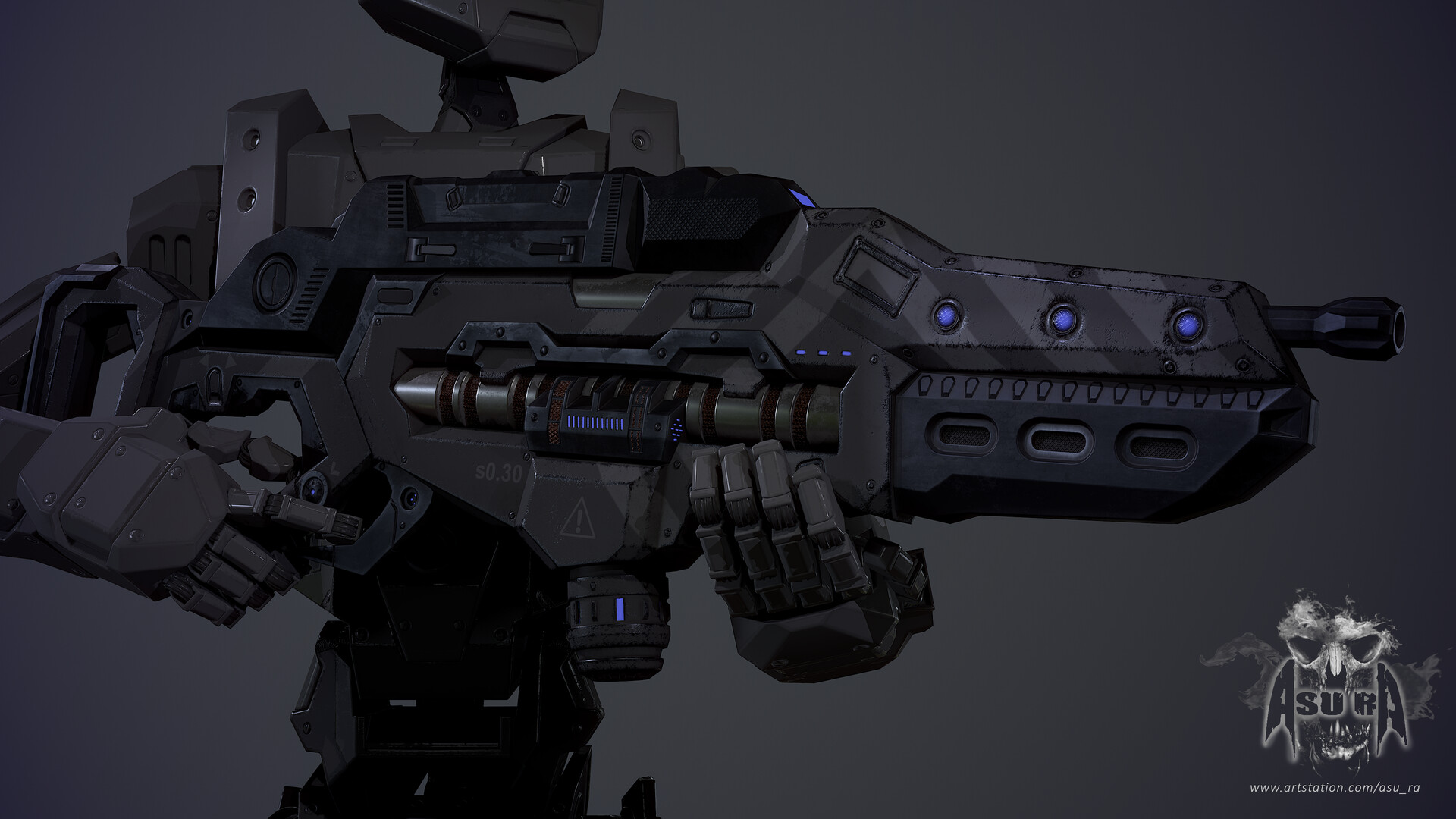 ArtStation - Game Ready Sci Fi Rifle s0.30