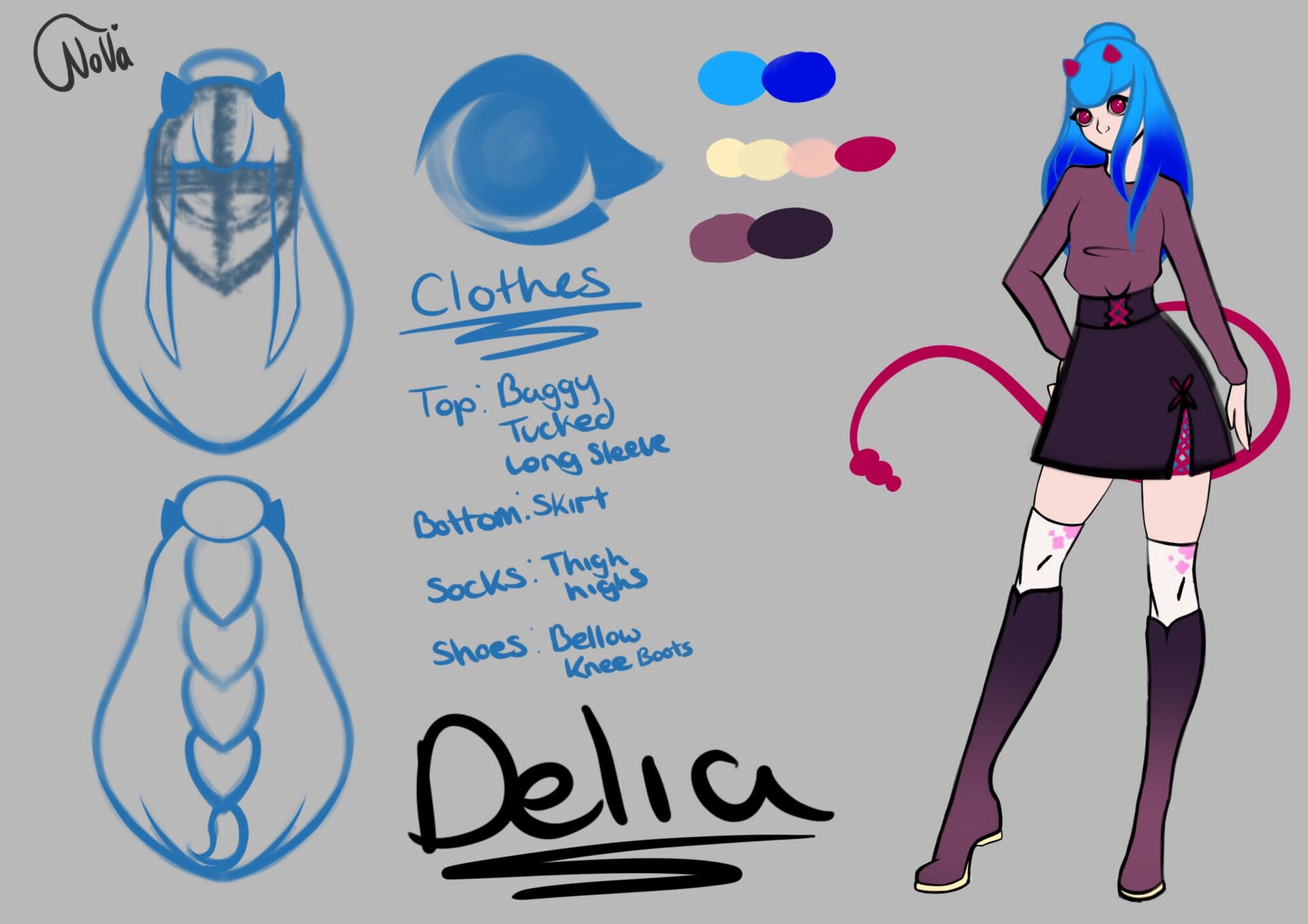 ArtStation - OC sheet Delia