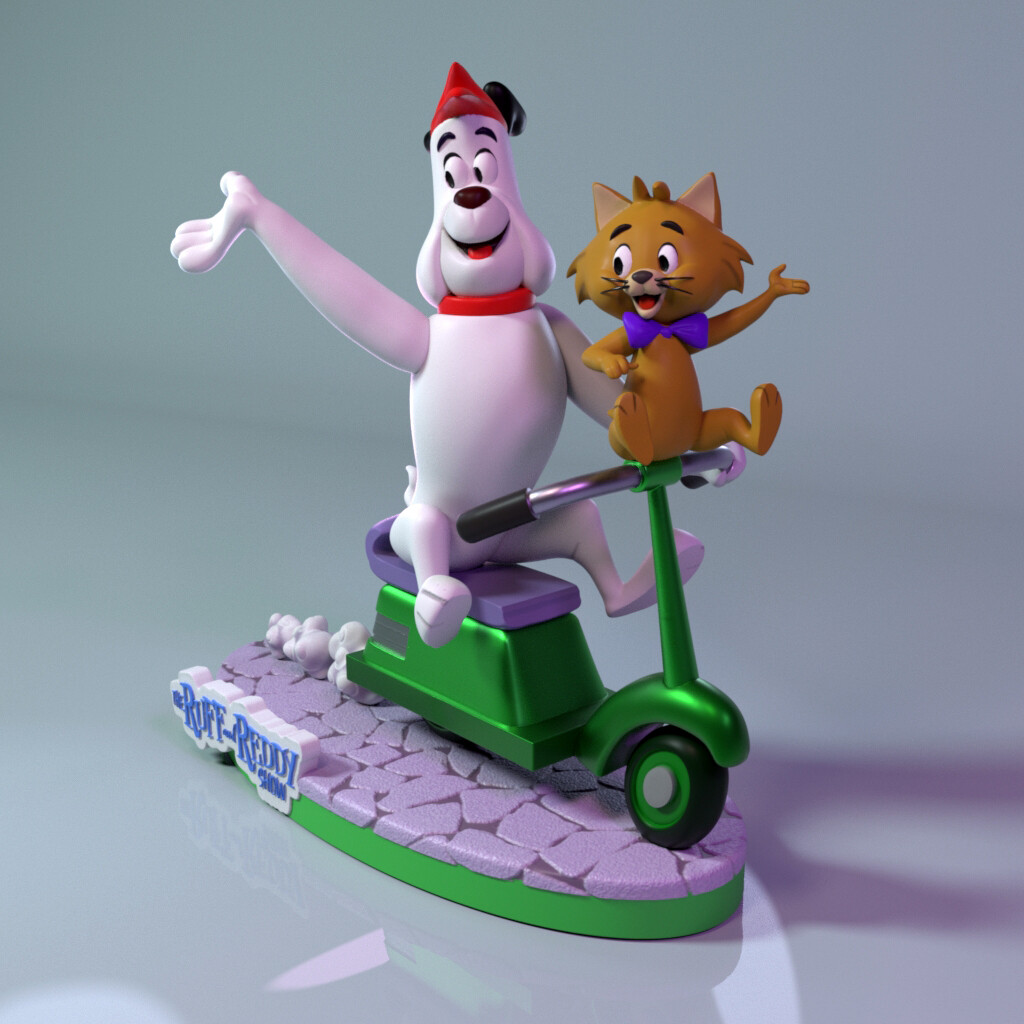 Uel Winner - Ruff and Reddy - For 3d Print