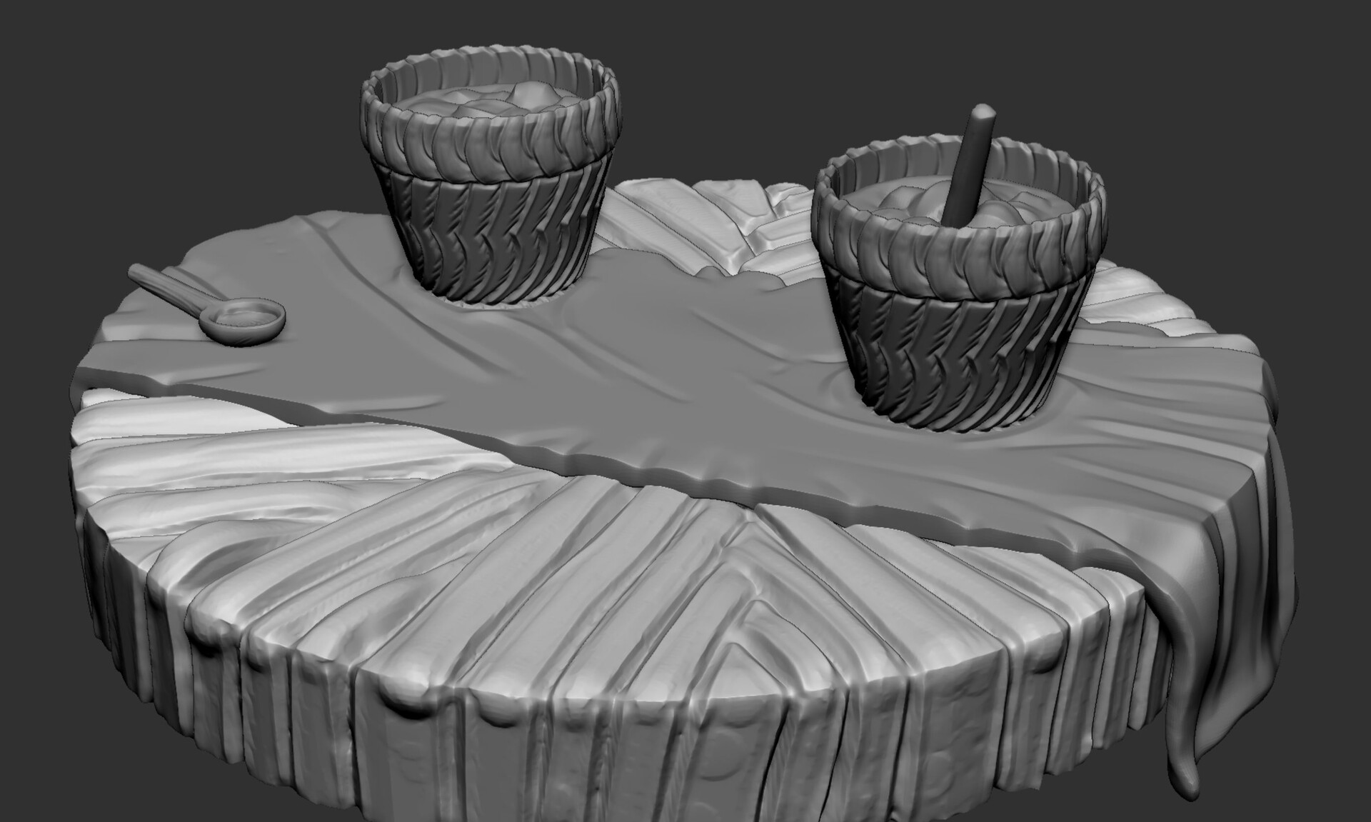ArtStation - Table Scene Sculpt