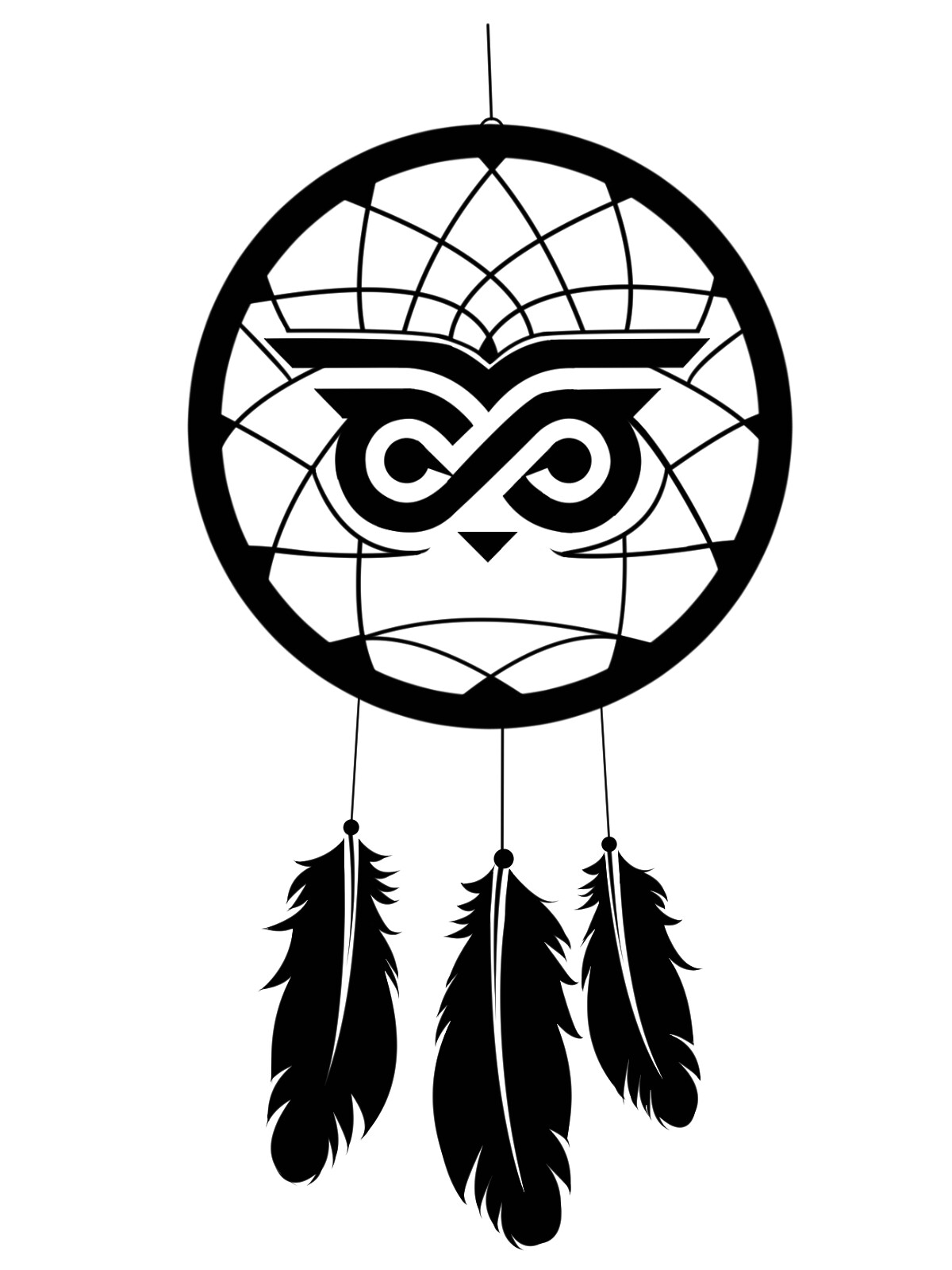 Native American Dreamcatcher Drawings Simple