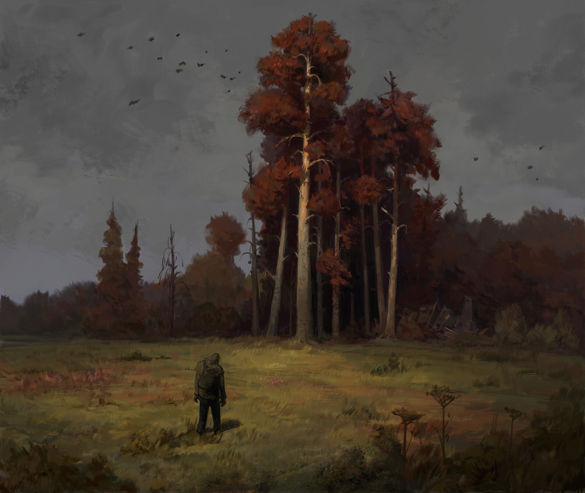 ArtStation - "Daddy will be back soon..." Zombified stalker wandering ...