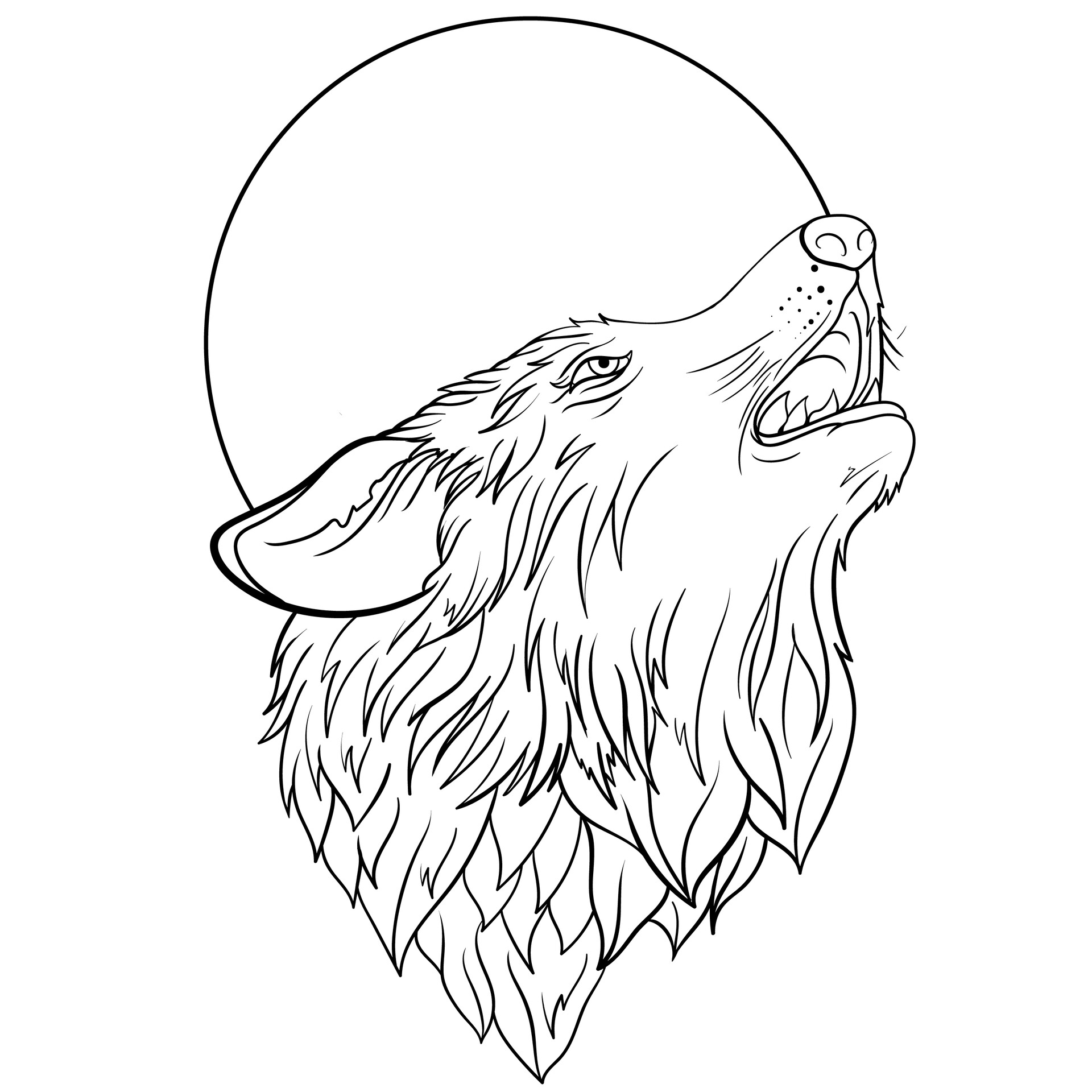 Alex George - DOPE ARTWORK - WOLF HOWLING