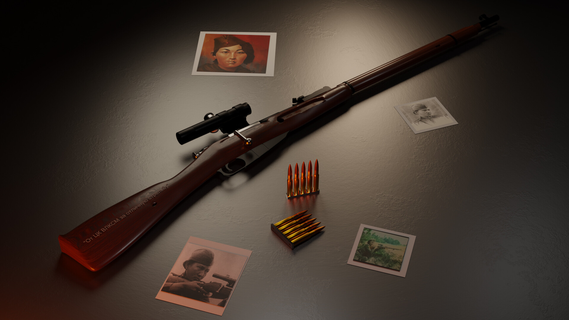 ArtStation - Mosin–Nagant of Moldagulova Aliya