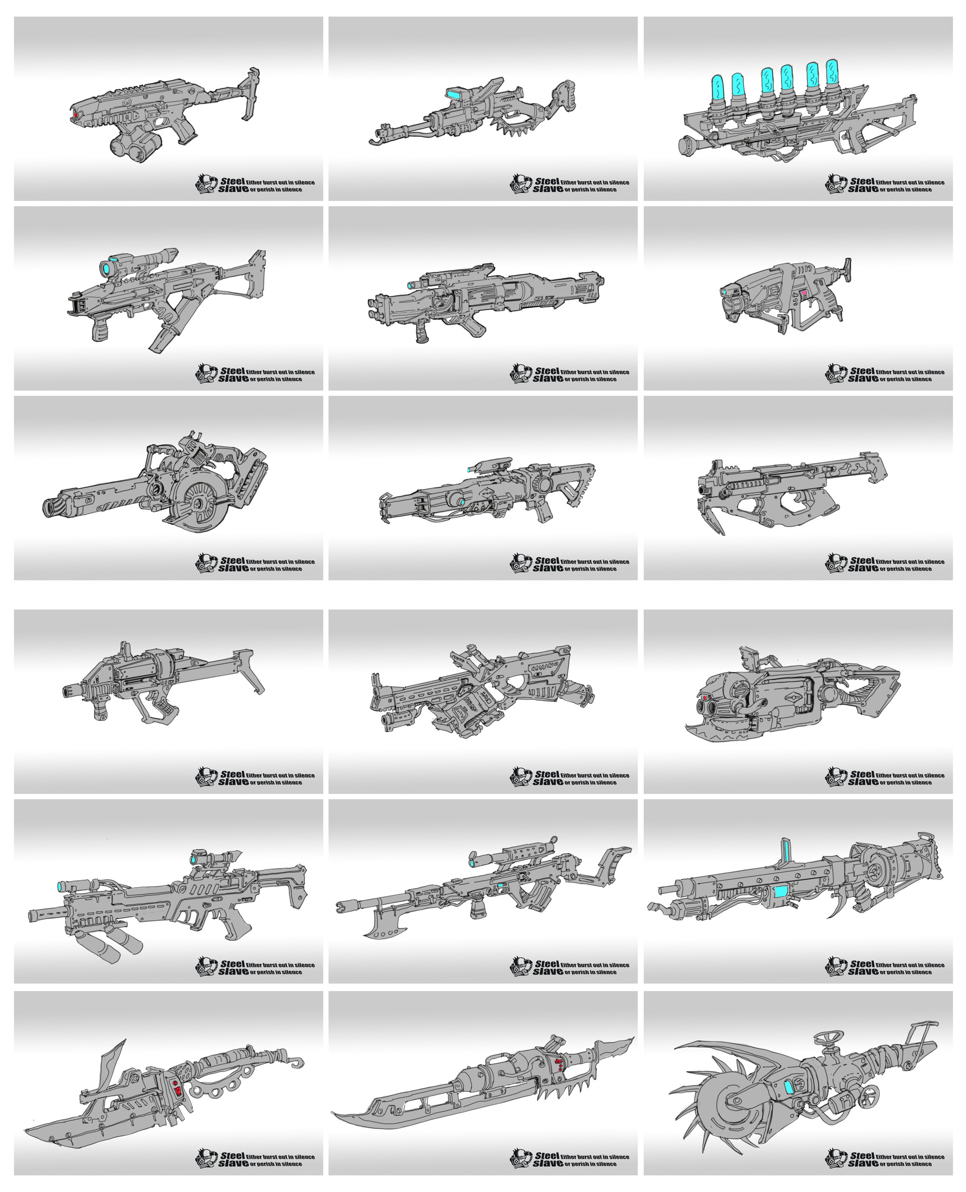 ArtStation - gun sketch
