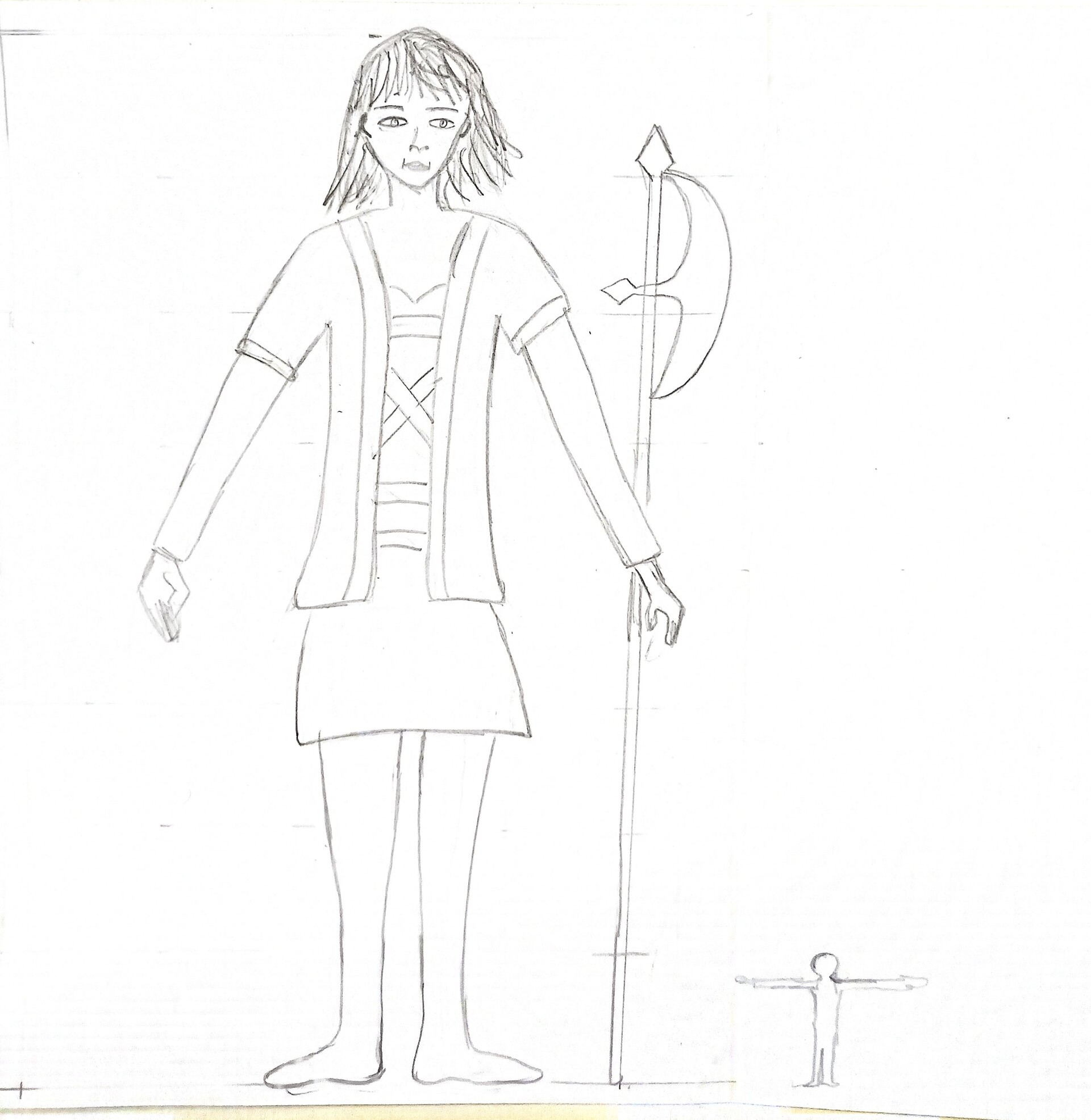 ArtStation - Alma Giantess Warrior (drawing design)