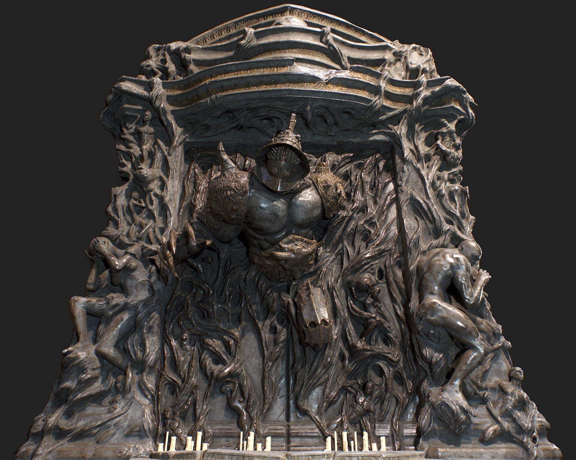 ArtStation - Main props of 'The Temple of confrontation'.