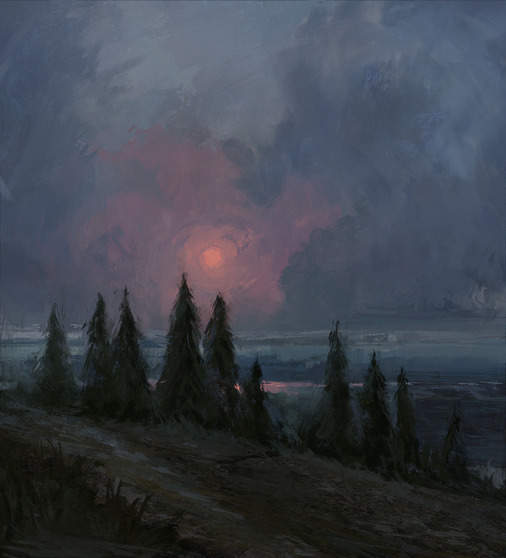 ArtStation - Sunset Sketch