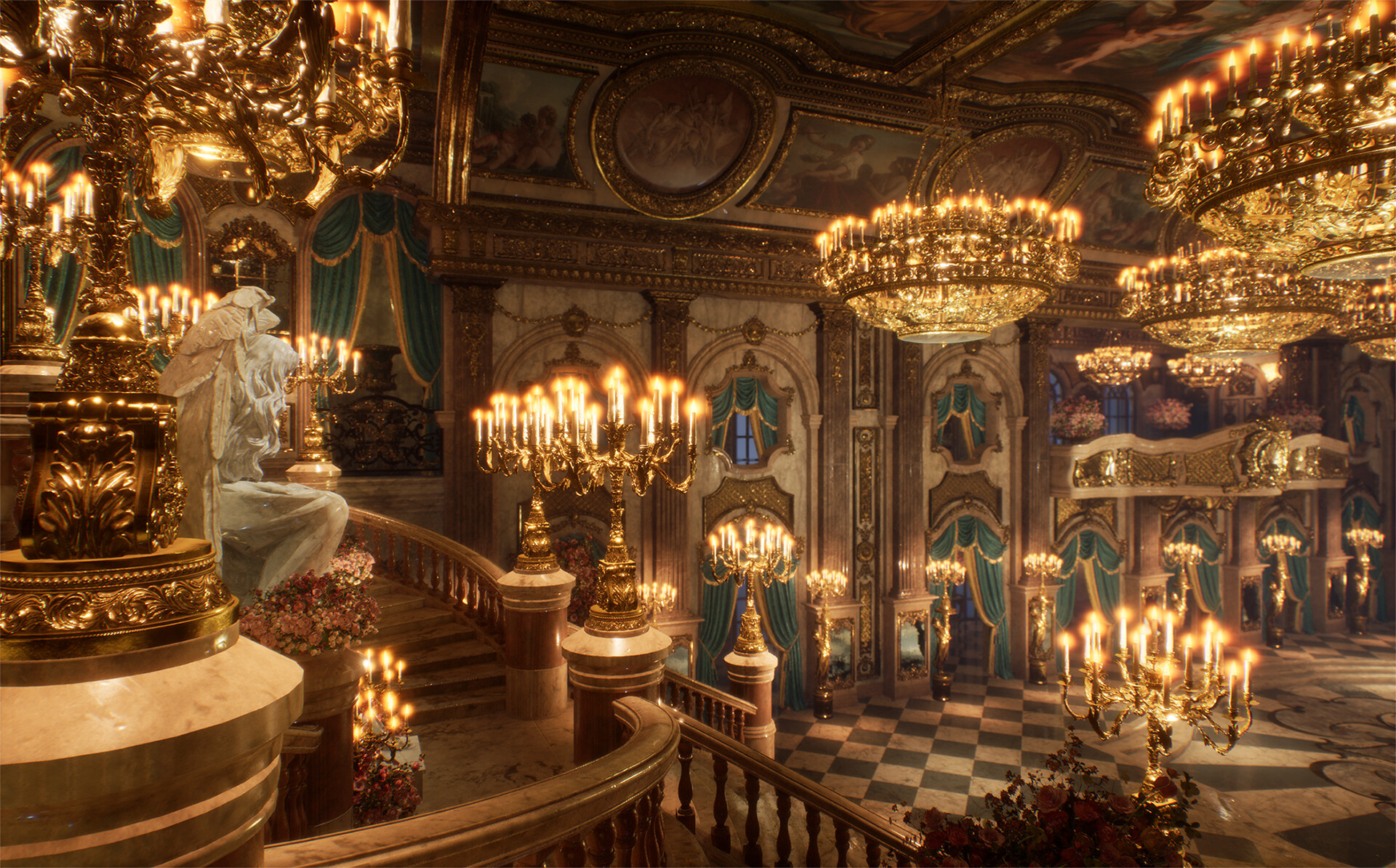 Cinderella Ballroom Background