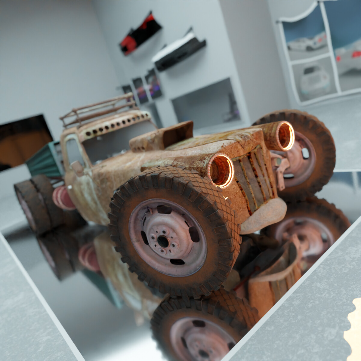 ArtStation - Car from scrap metal