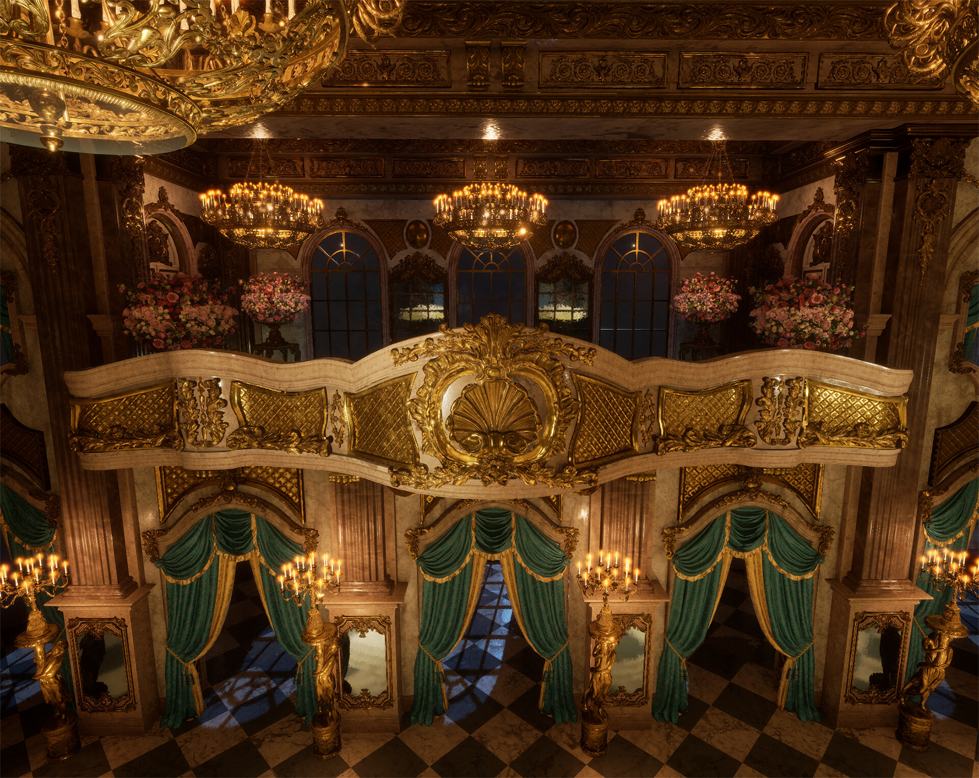 Cinderella Ballroom Background