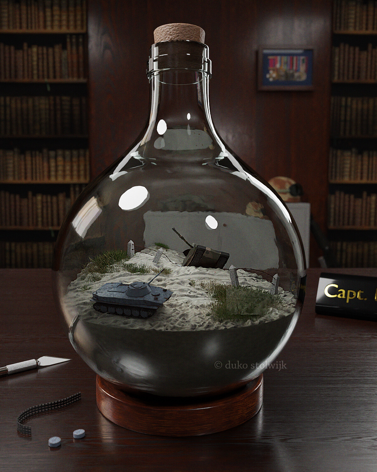 ArtStation - Tanks in a bottle