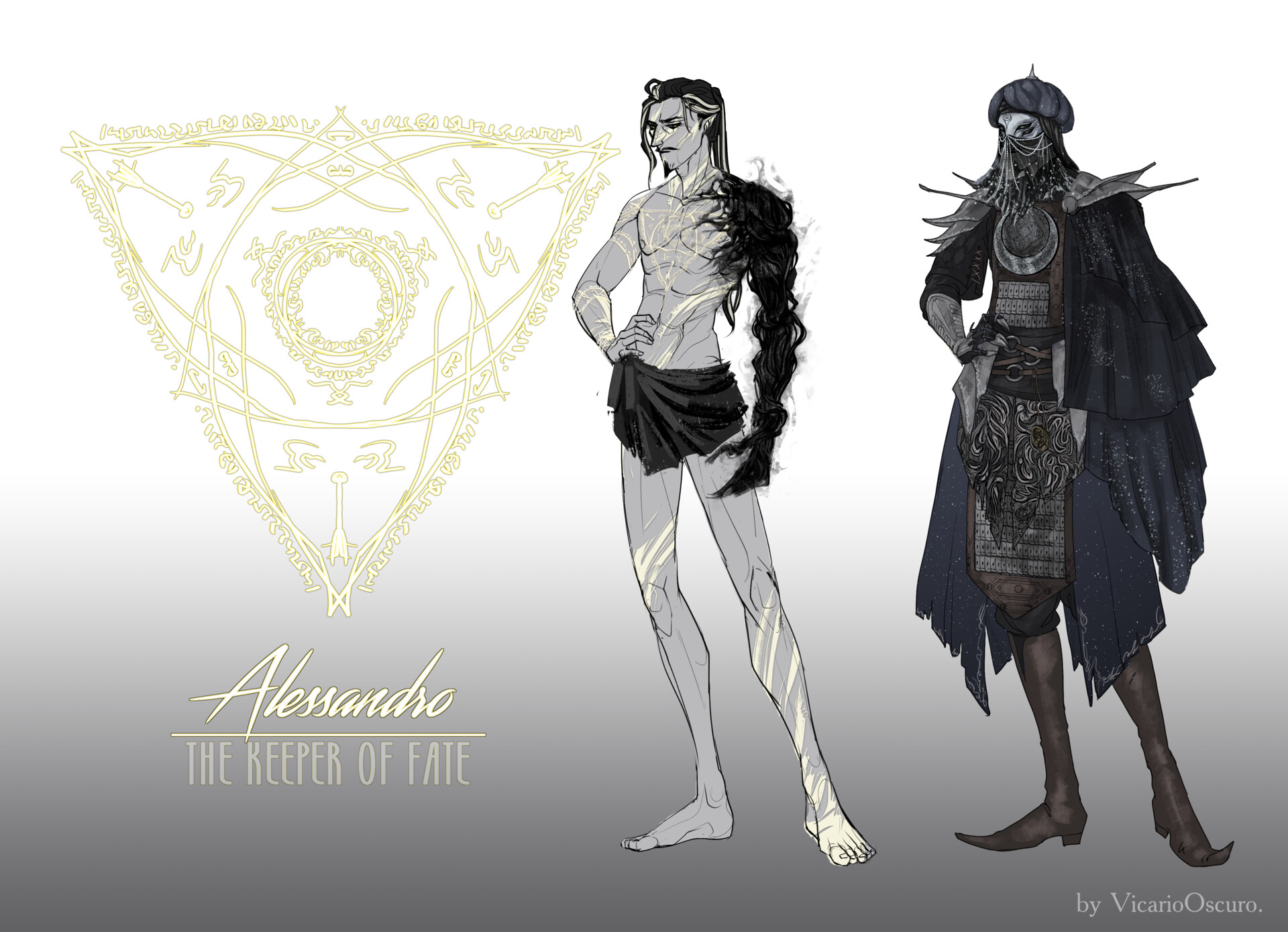 ArtStation - Alessandro: character reference sheet (2020)